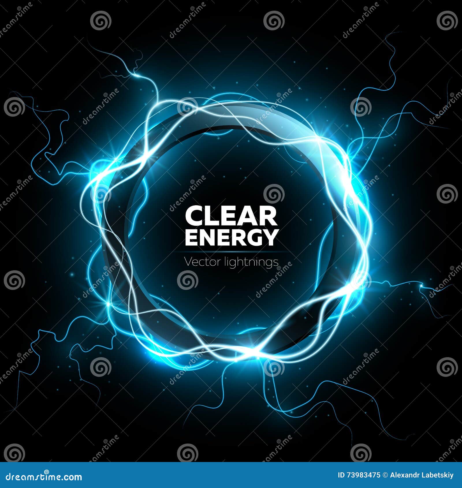 Lightning Vector Frame | CartoonDealer.com #73983475