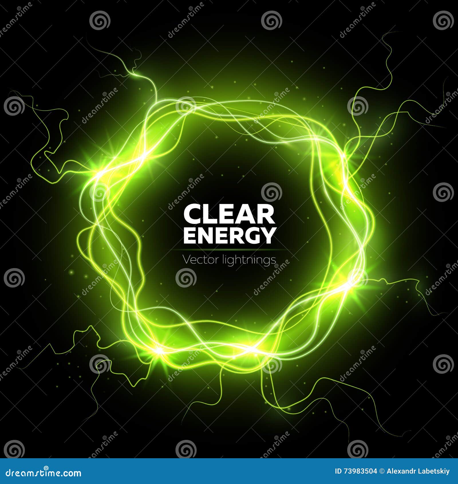 Lightning vector frame stock vector. Illustration of night - 73983504