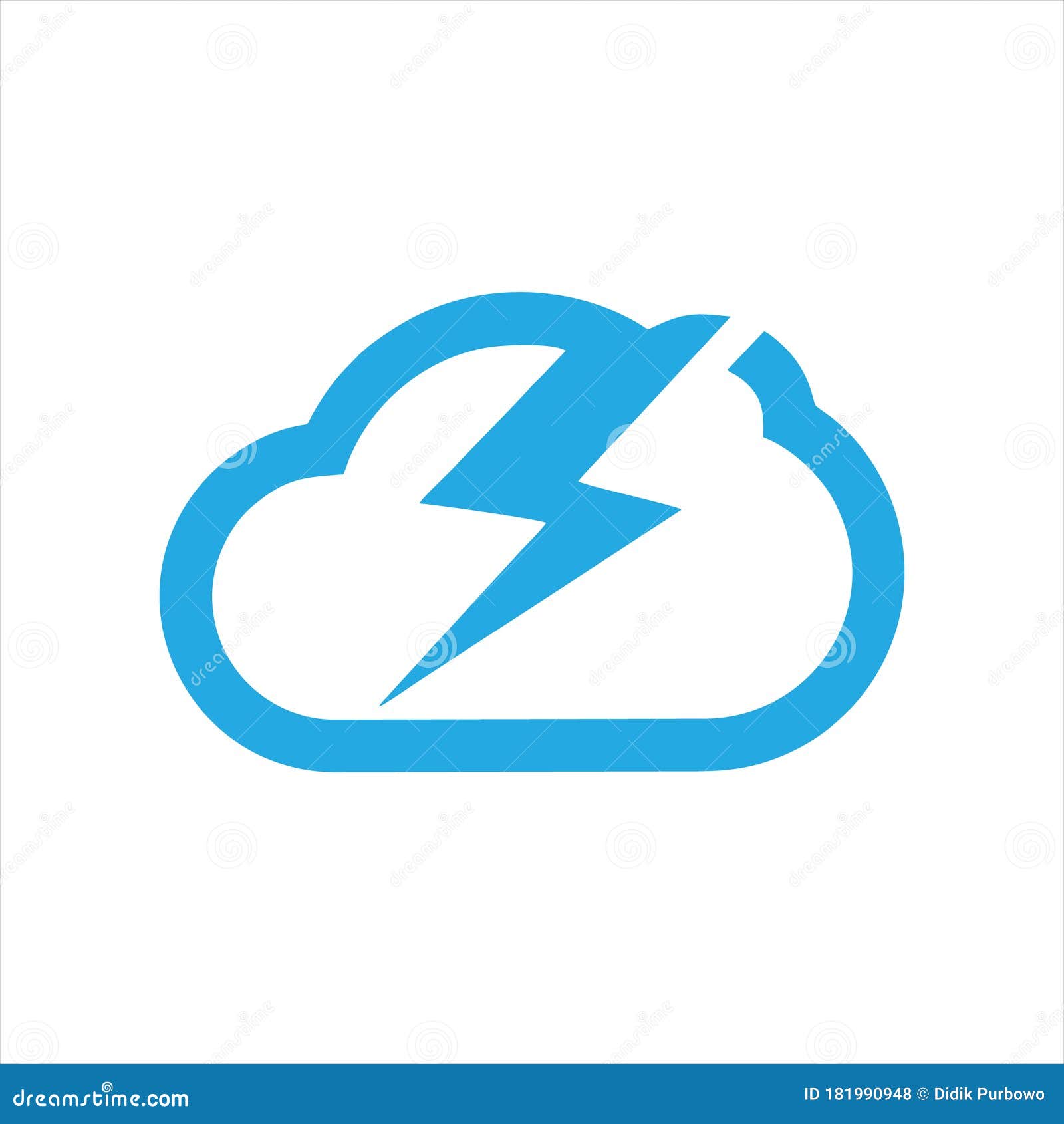 Lightning Vector Icon Modern and Simple Flat Symbol for Web Site ...