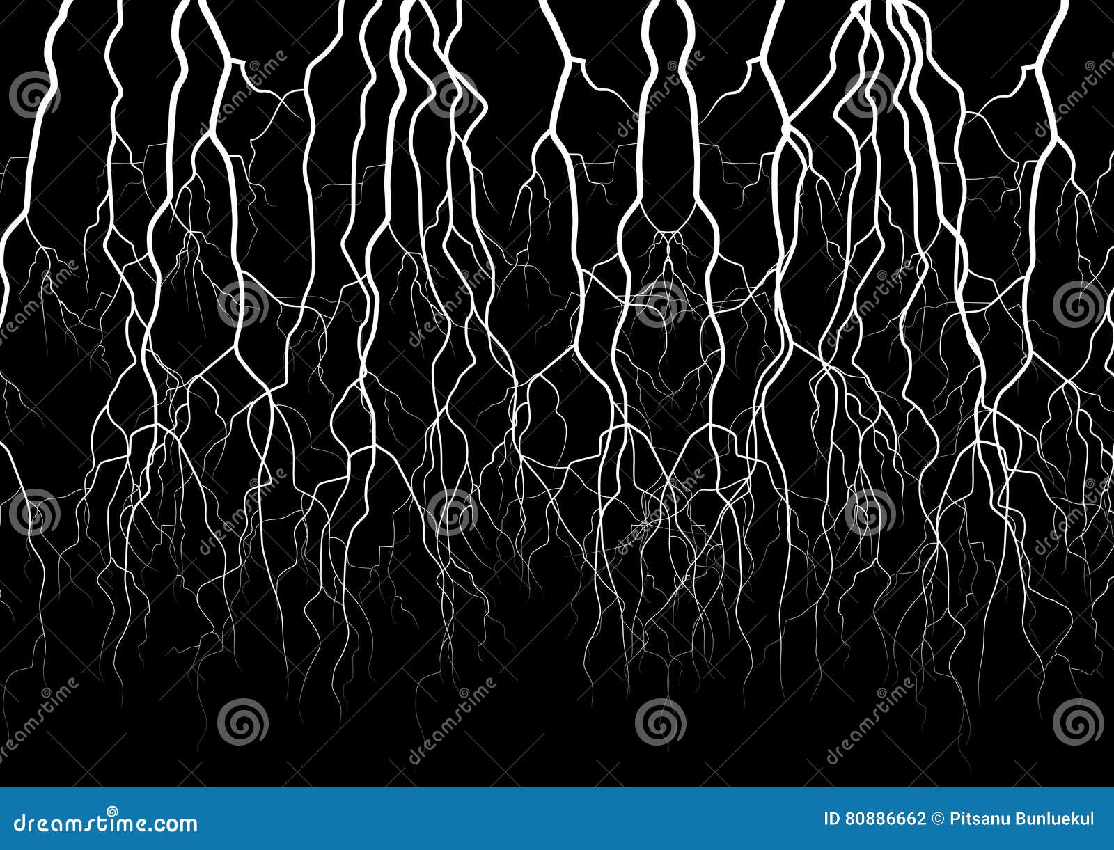 Lightning vector object stock vector. Illustration of mesh - 80886662