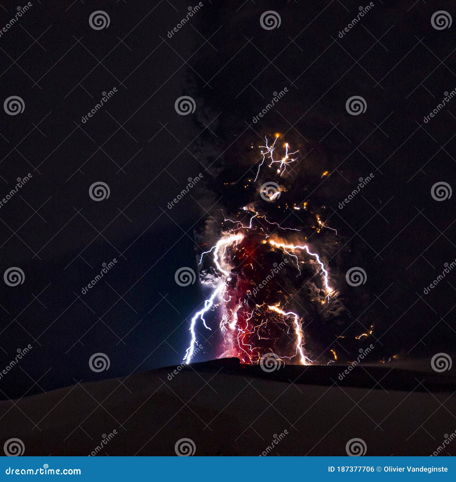 Volcanic Lightning Is An Electrical Discharge Caused By A Volcanic ...