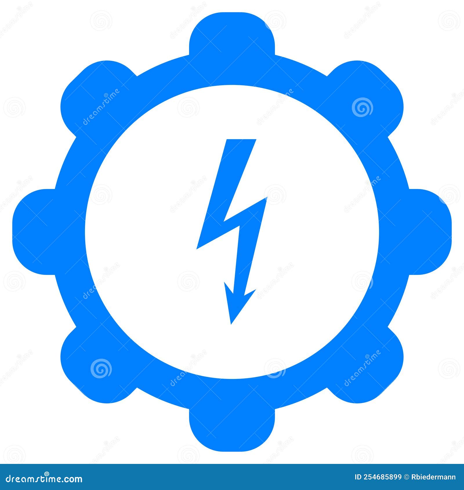 Lightning and wheel stock vector. Illustration of arrow - 254685899