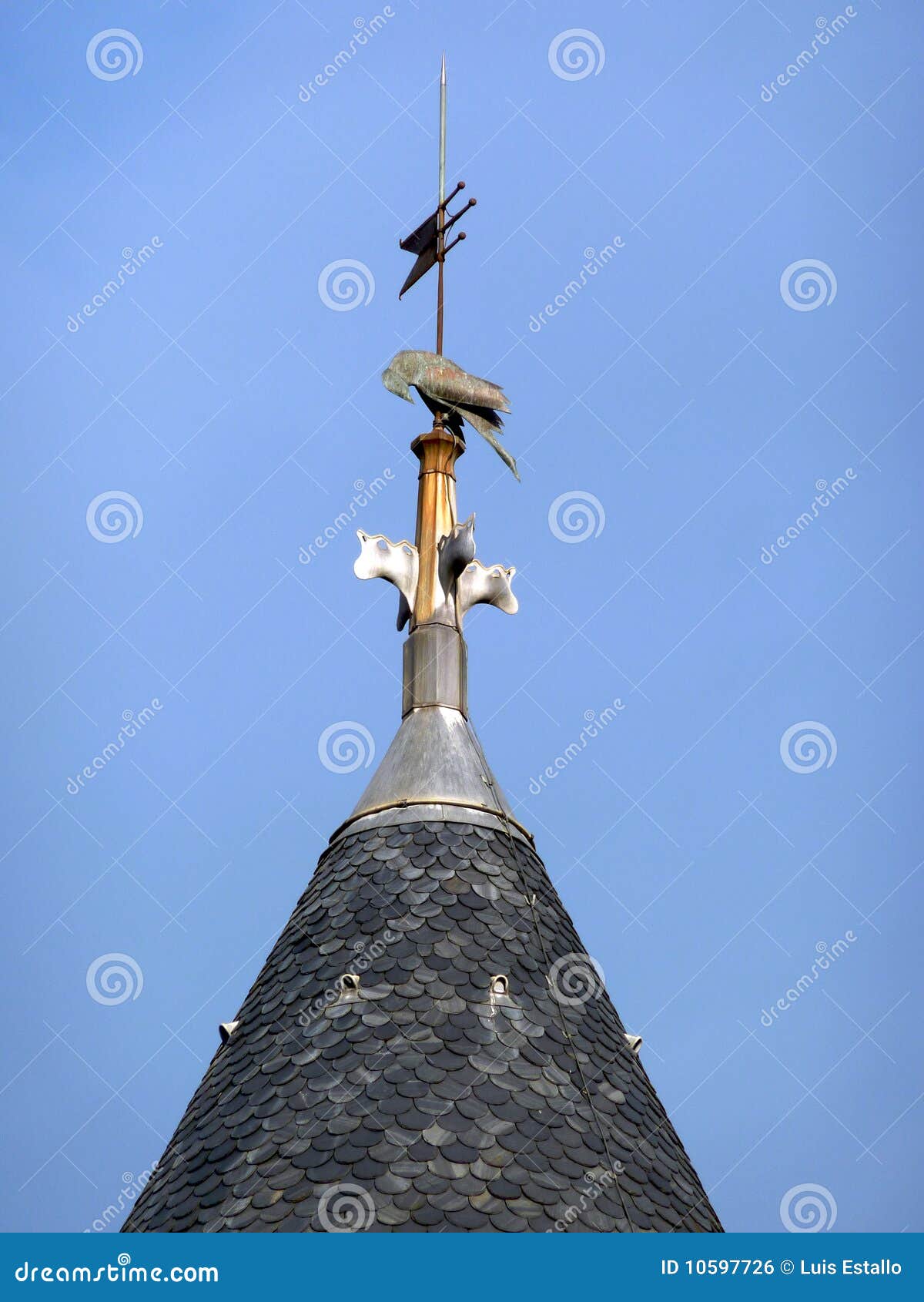 Lightningrod stock photo. Image of protection, metal - 10597726