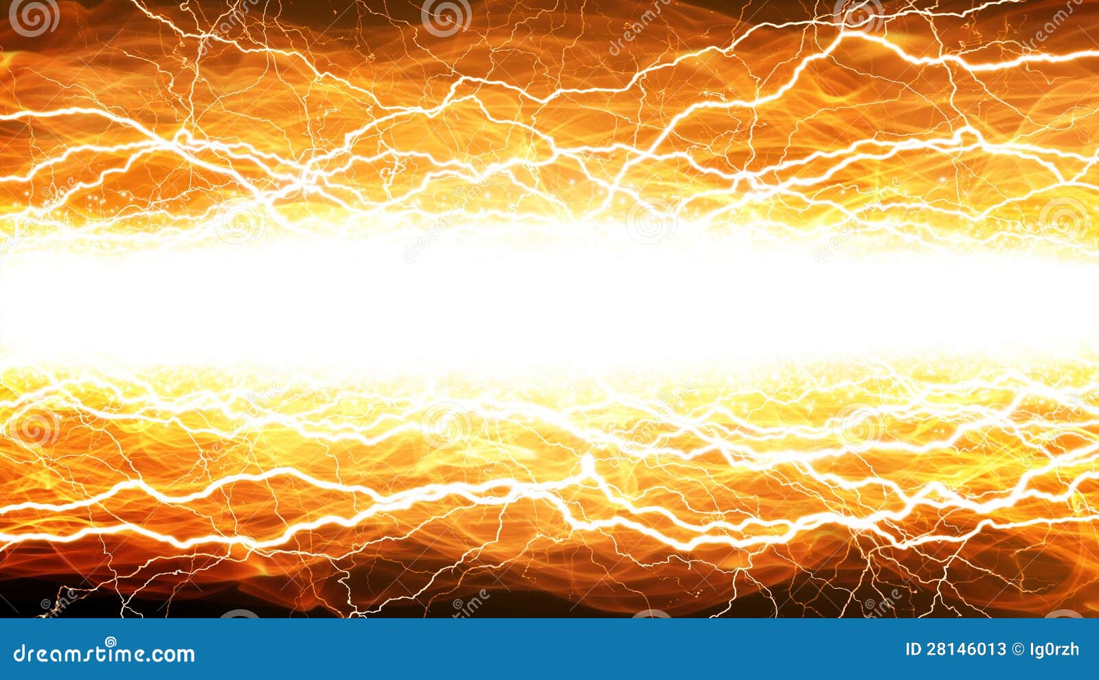 Lightnings and fire stock illustration. Illustration of catastrophe ...
