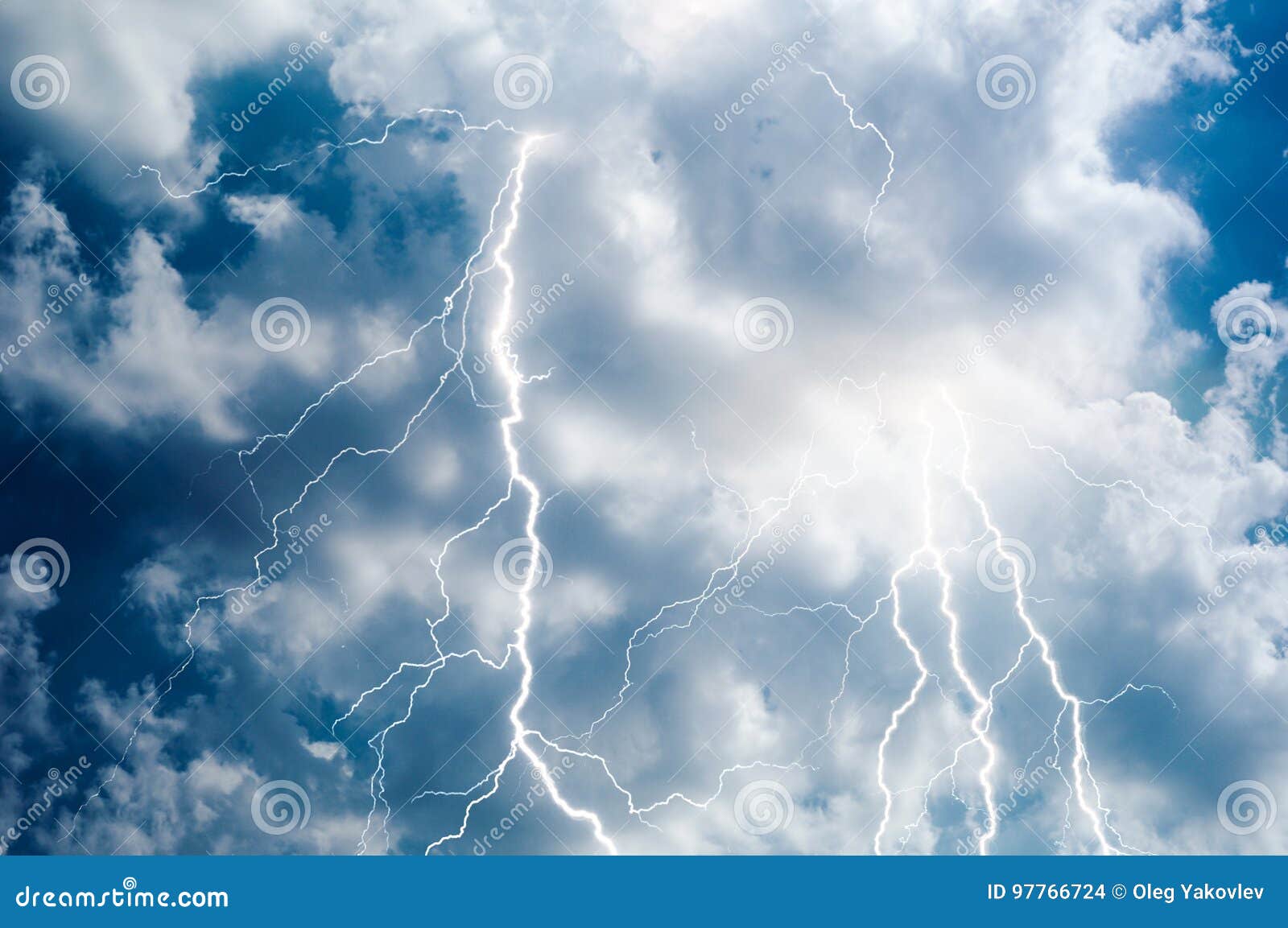 Lightnings and Thunder Bold Strike Stock Photo - Image of power ...