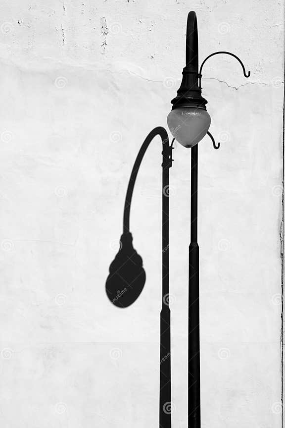 Lightpost and Shadow stock image. Image of post, hook - 1958075