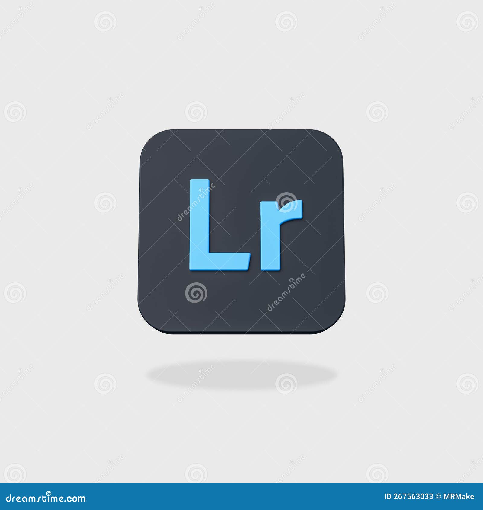 Lightroom App Icon on Flat Gray Background Editorial Stock Photo ...