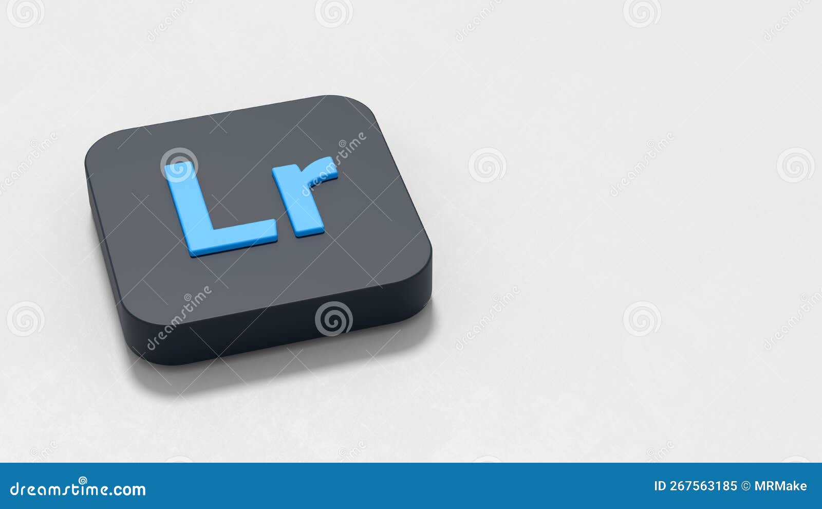 Lightroom App Icon on Gray Background with Copy Space Editorial Image ...