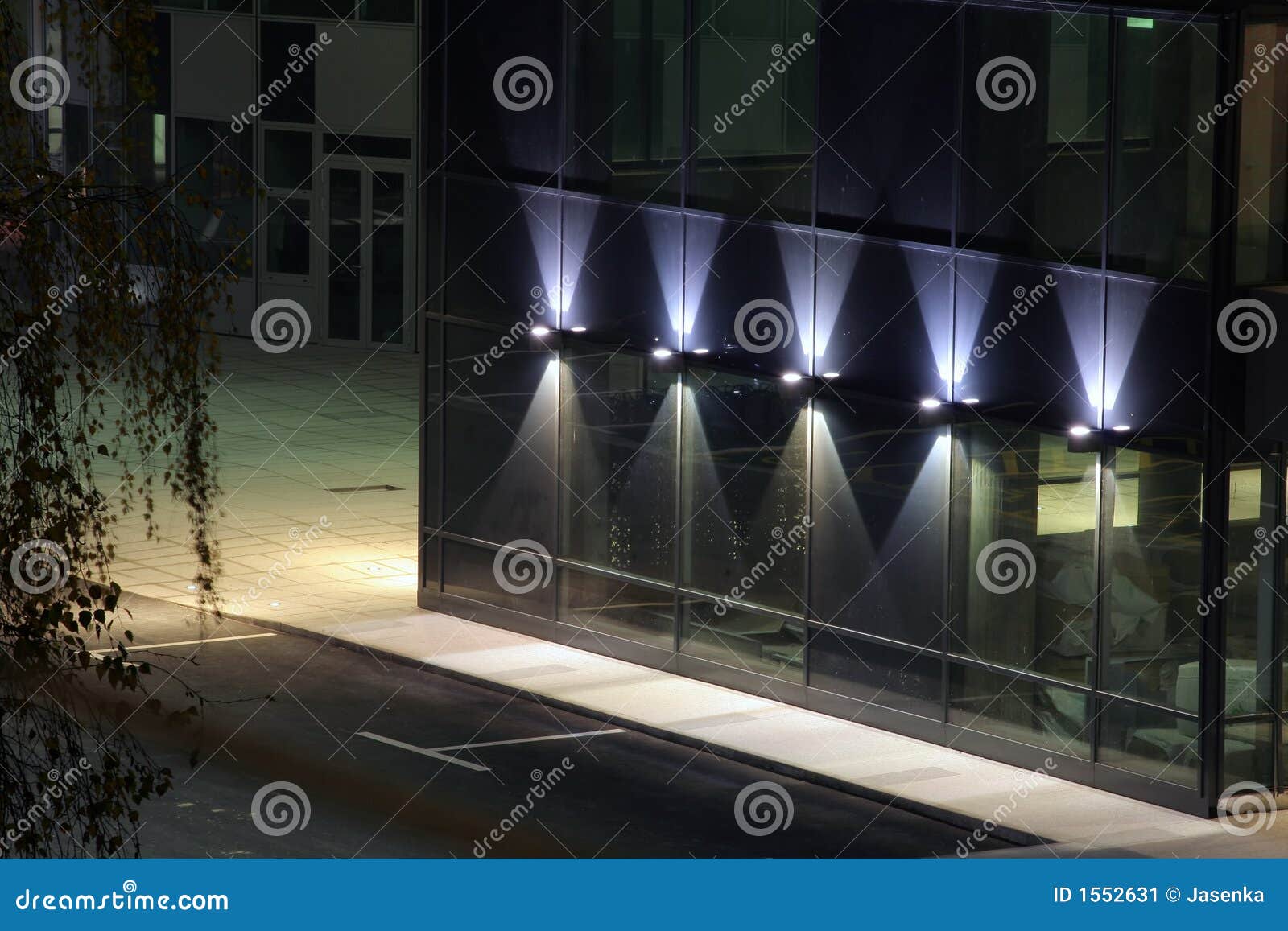 Lights stock image. Image of building, pathway, night - 1552631