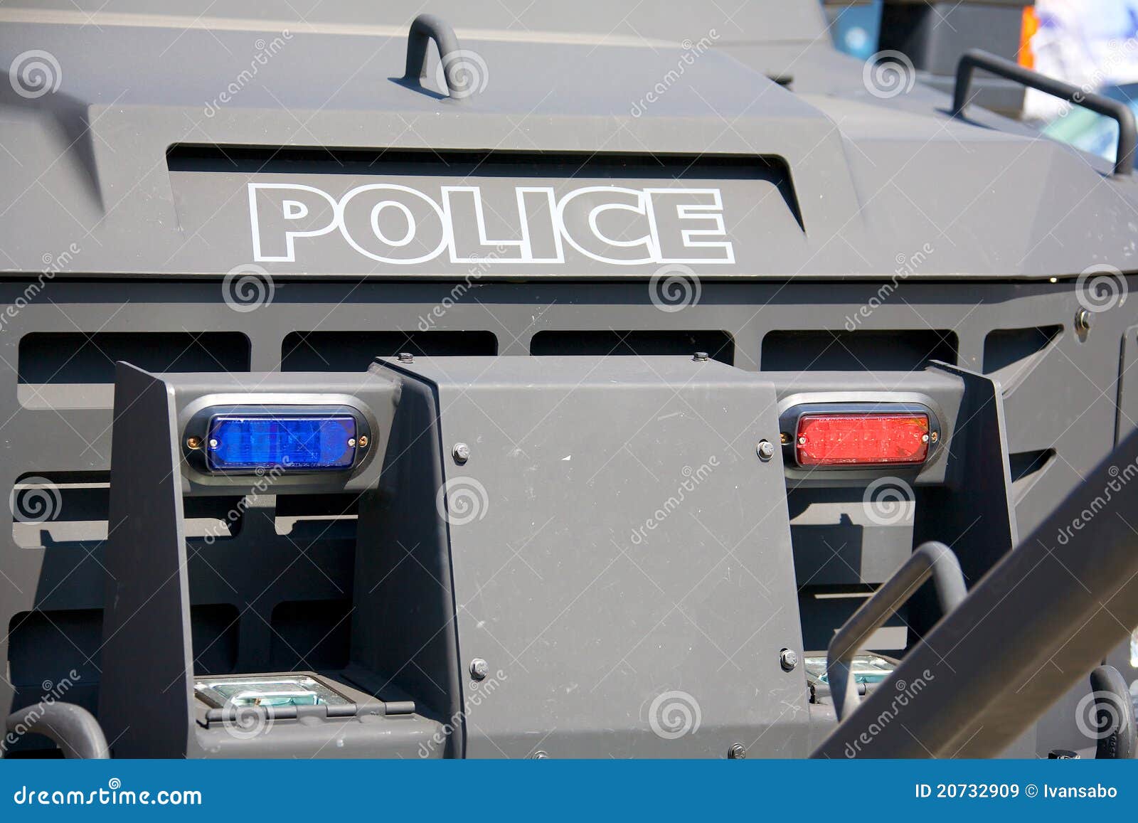 Lights on an Armoured Police Vehicle Editorial Stock Image - Image of ...
