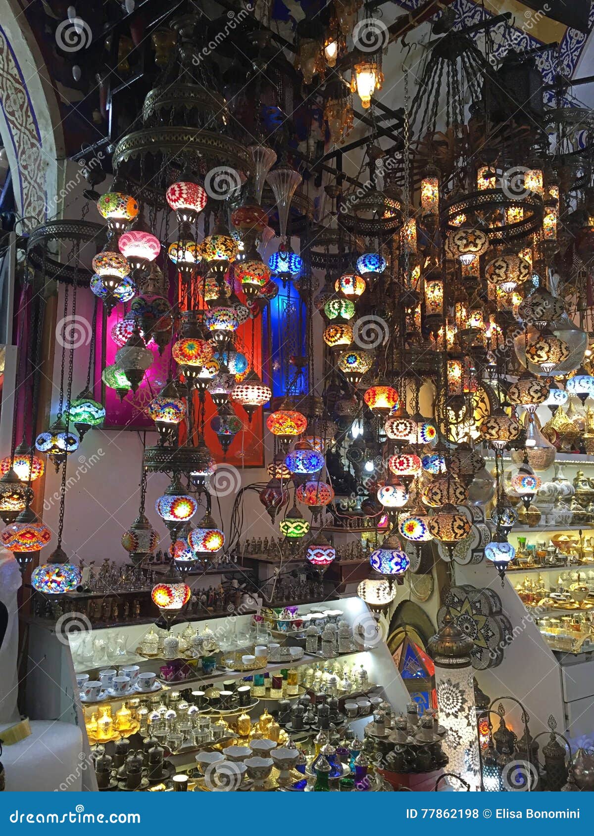 Lights at the bazaar stock photo. Image of turkey, design - 77862198