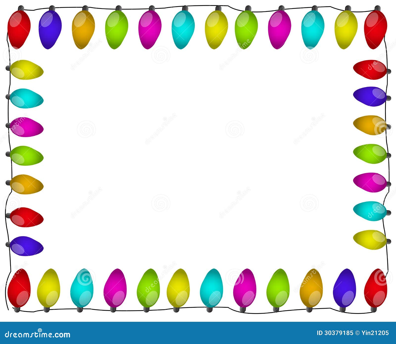 Lights border stock illustration. Illustration of colored - 30379185