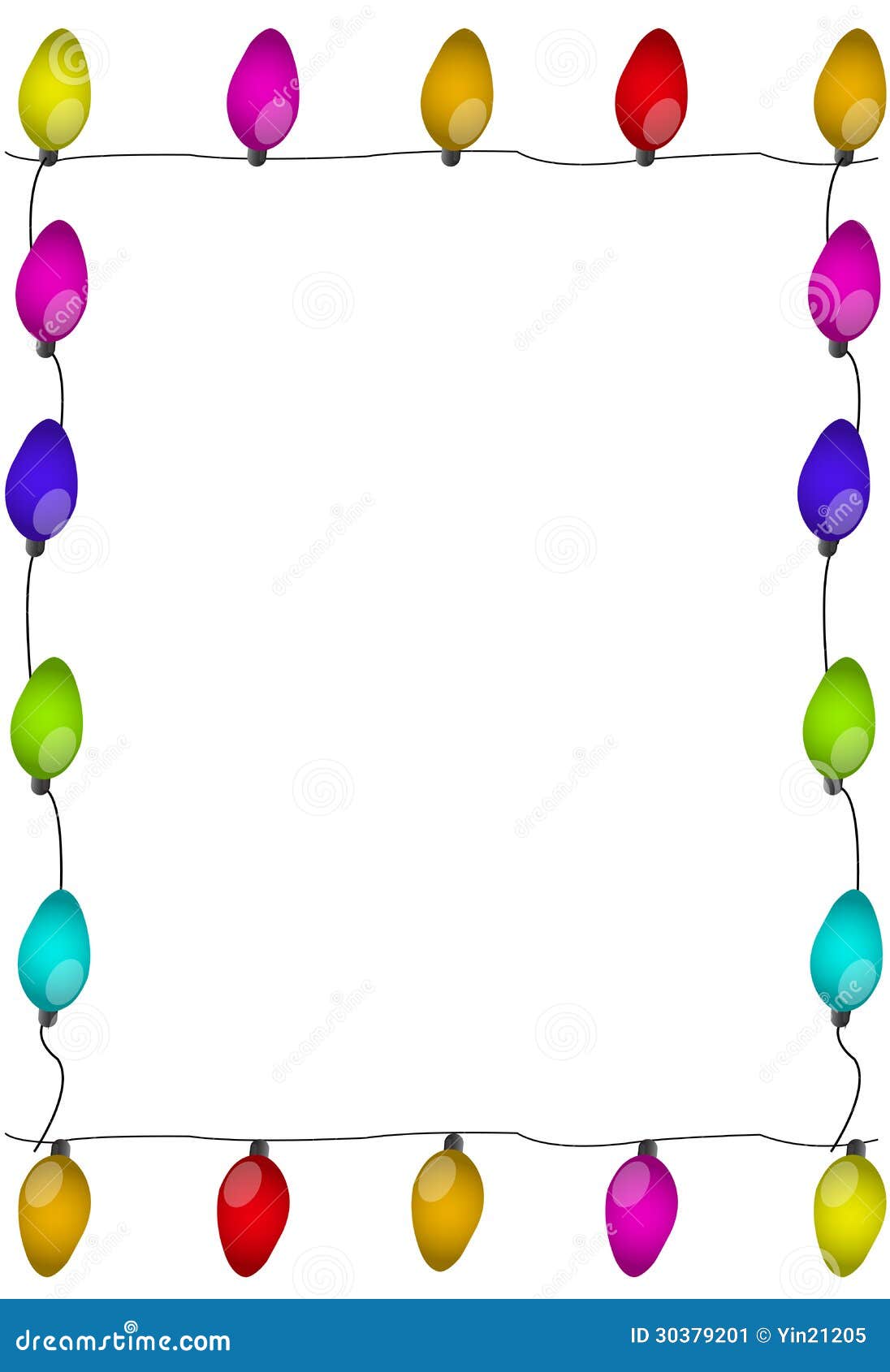 Lights border stock illustration. Illustration of blue - 30379201