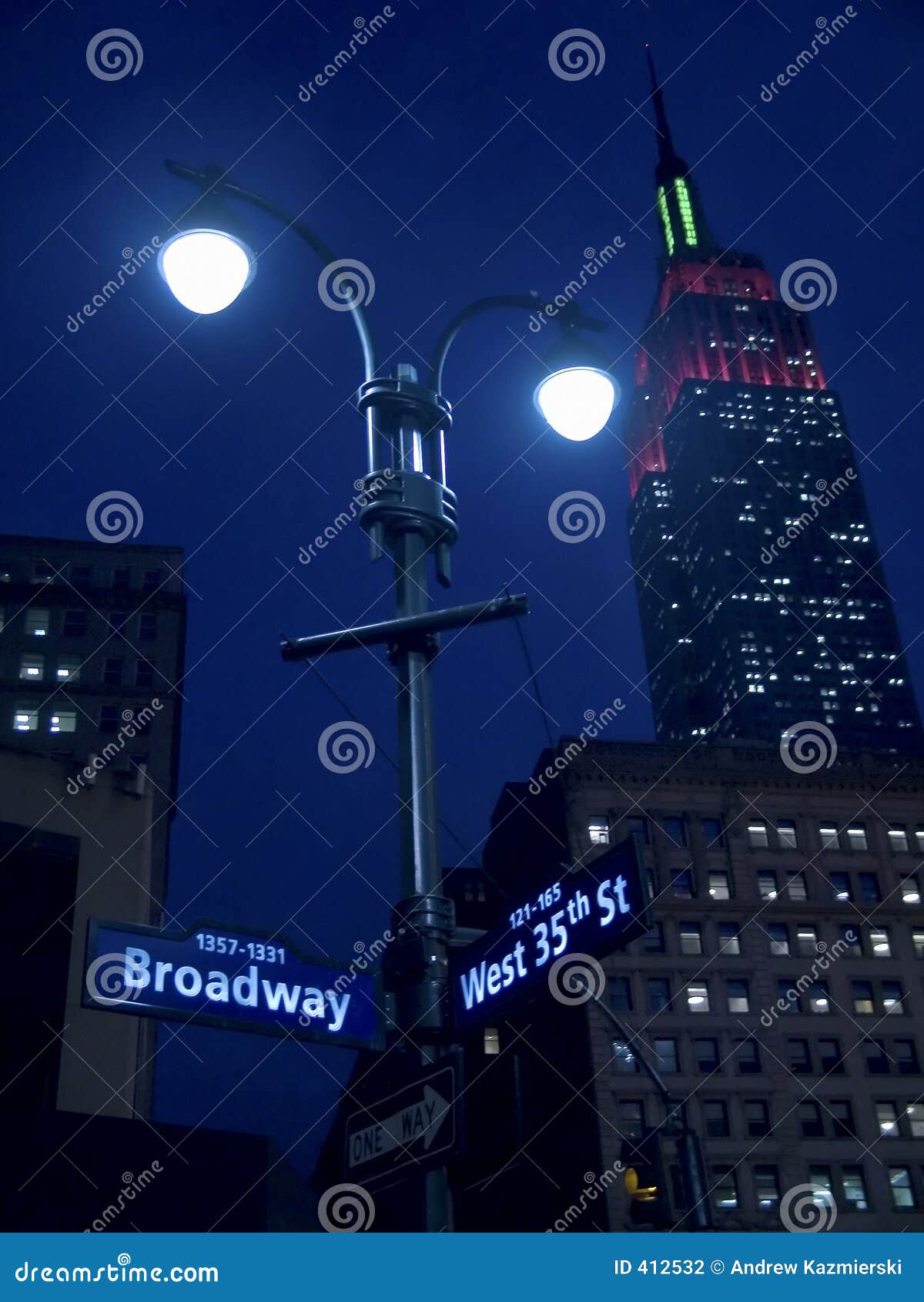 Lights on Broadway editorial photography. Image of contrast - 412532