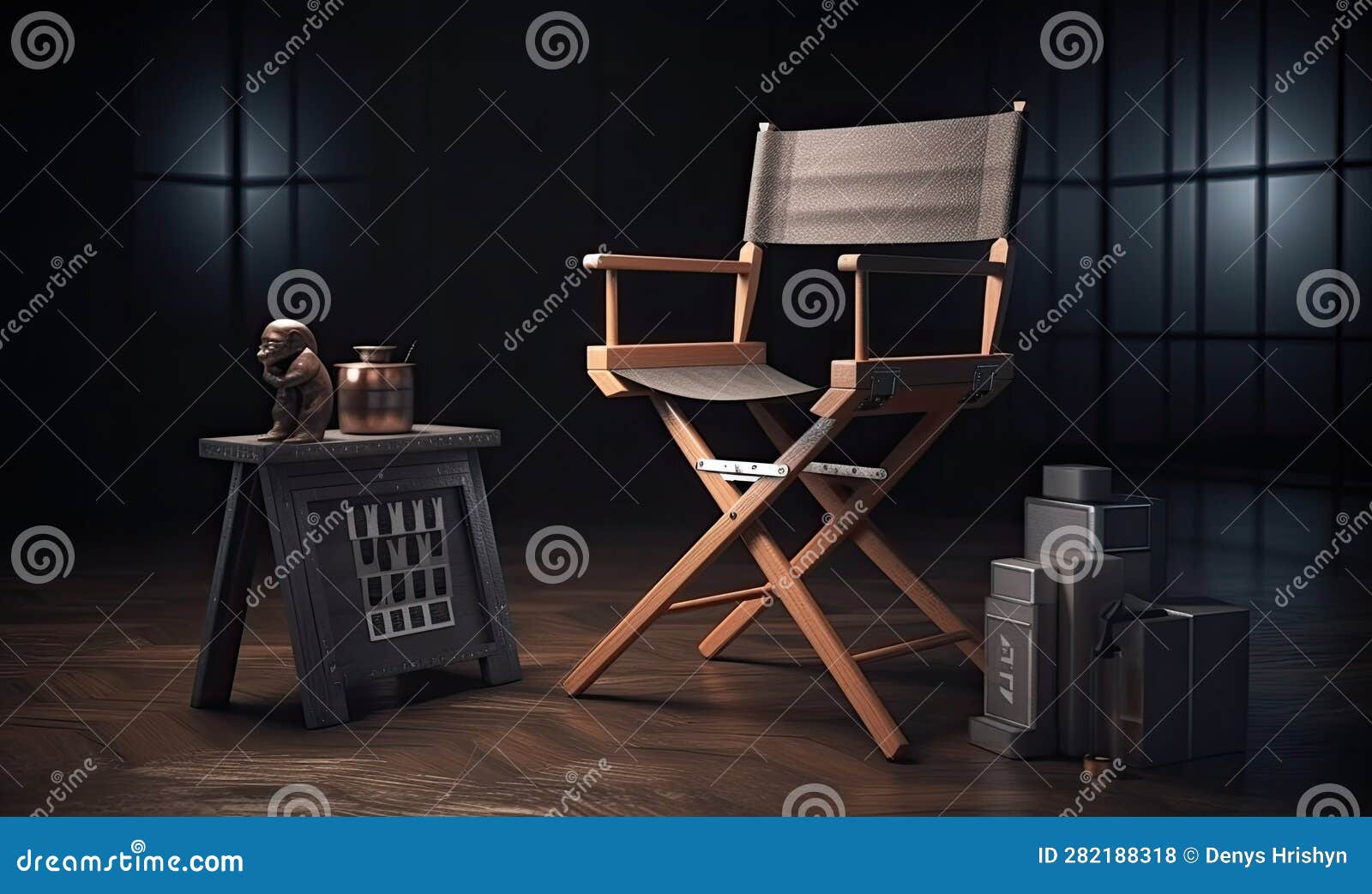 Lights, Camera, Action - Clapper and Director S Chair on Film Set ...