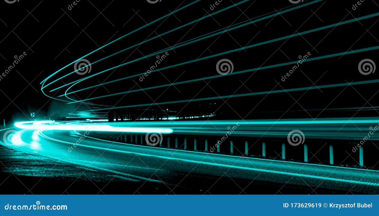 Lights of Cars with Night. Long Exposure Stock Image - Image of city ...