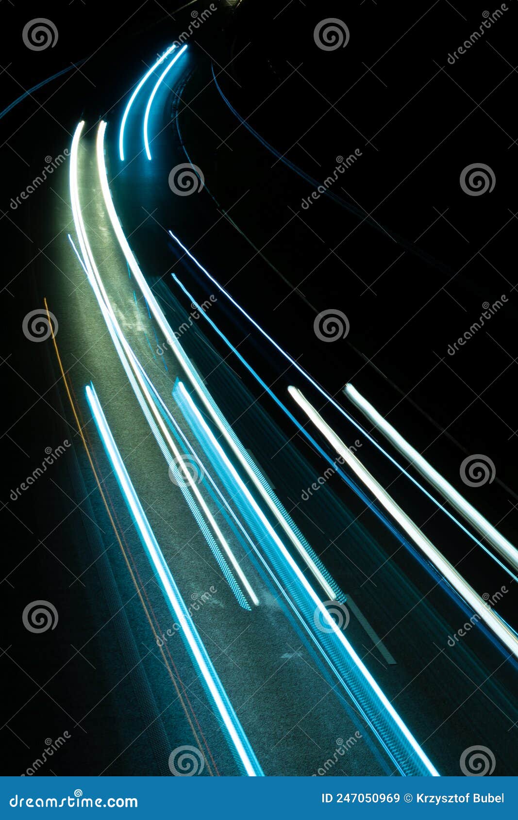 Lights of Cars with Night. Long Exposure Stock Image - Image of night ...