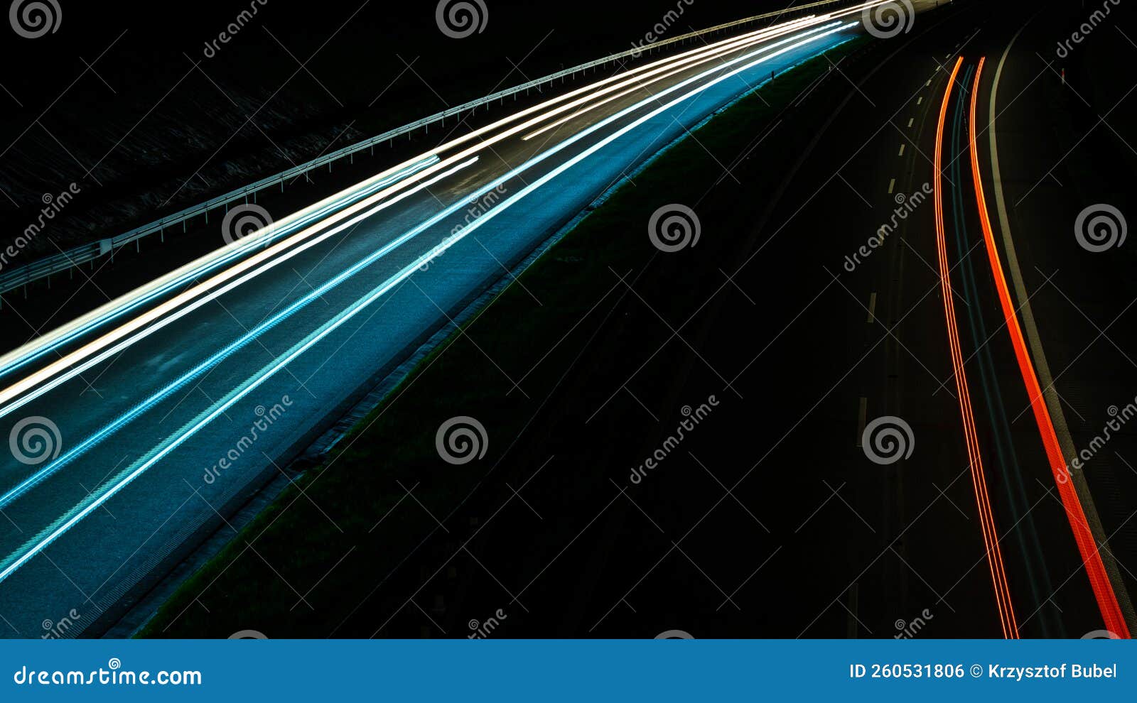 Lights of Cars with Night. Long Exposure Stock Photo - Image of long ...