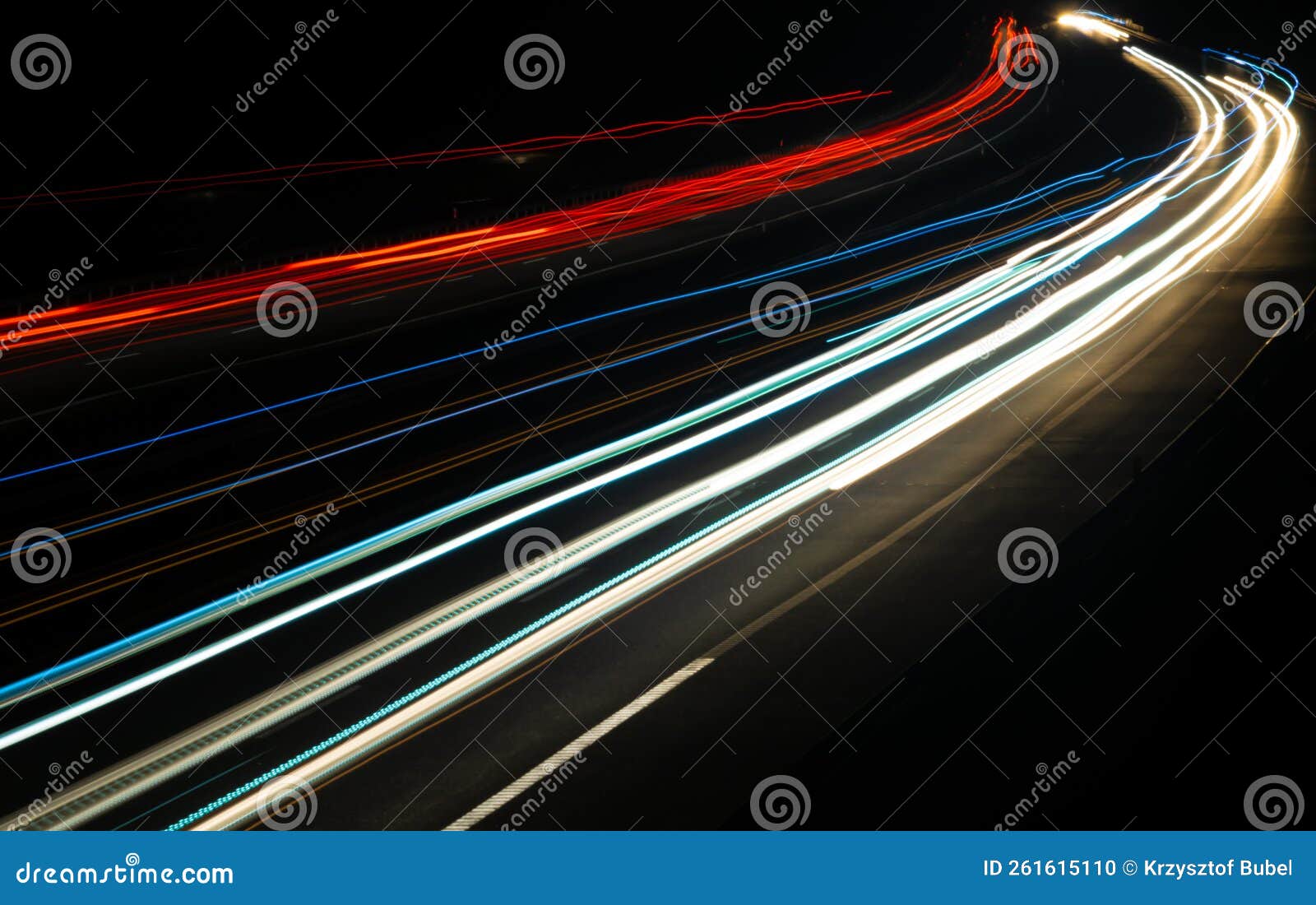 Lights of Cars with Night. Long Exposure Stock Photo - Image of city ...