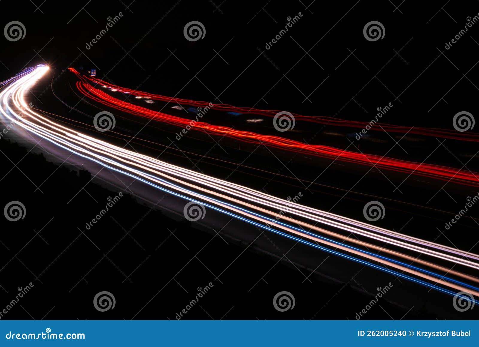 Lights of Cars with Night. Long Exposure Stock Photo - Image of blur ...