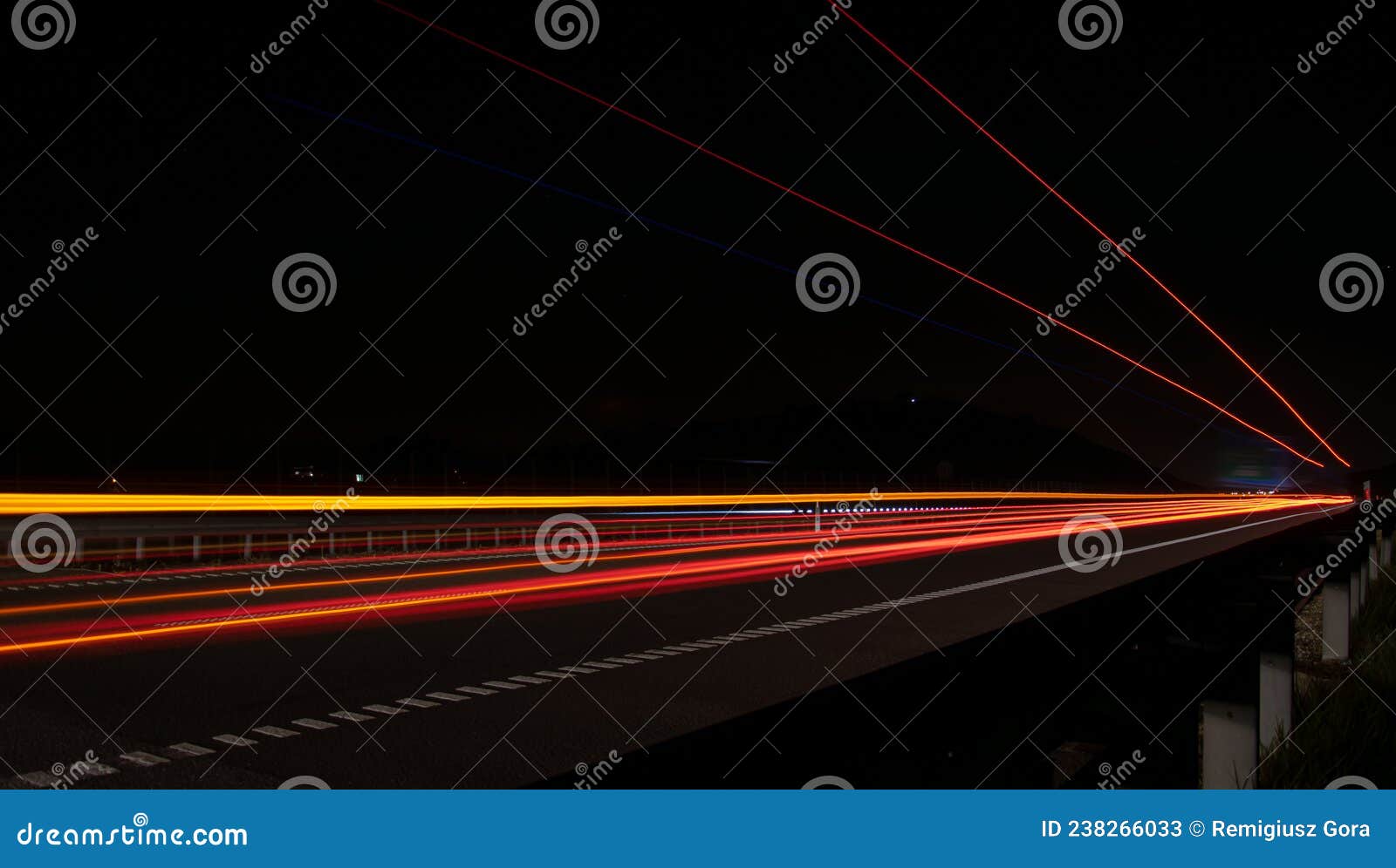 Lights of Cars with Night. Long Exposure, Light Lines Stock Image ...