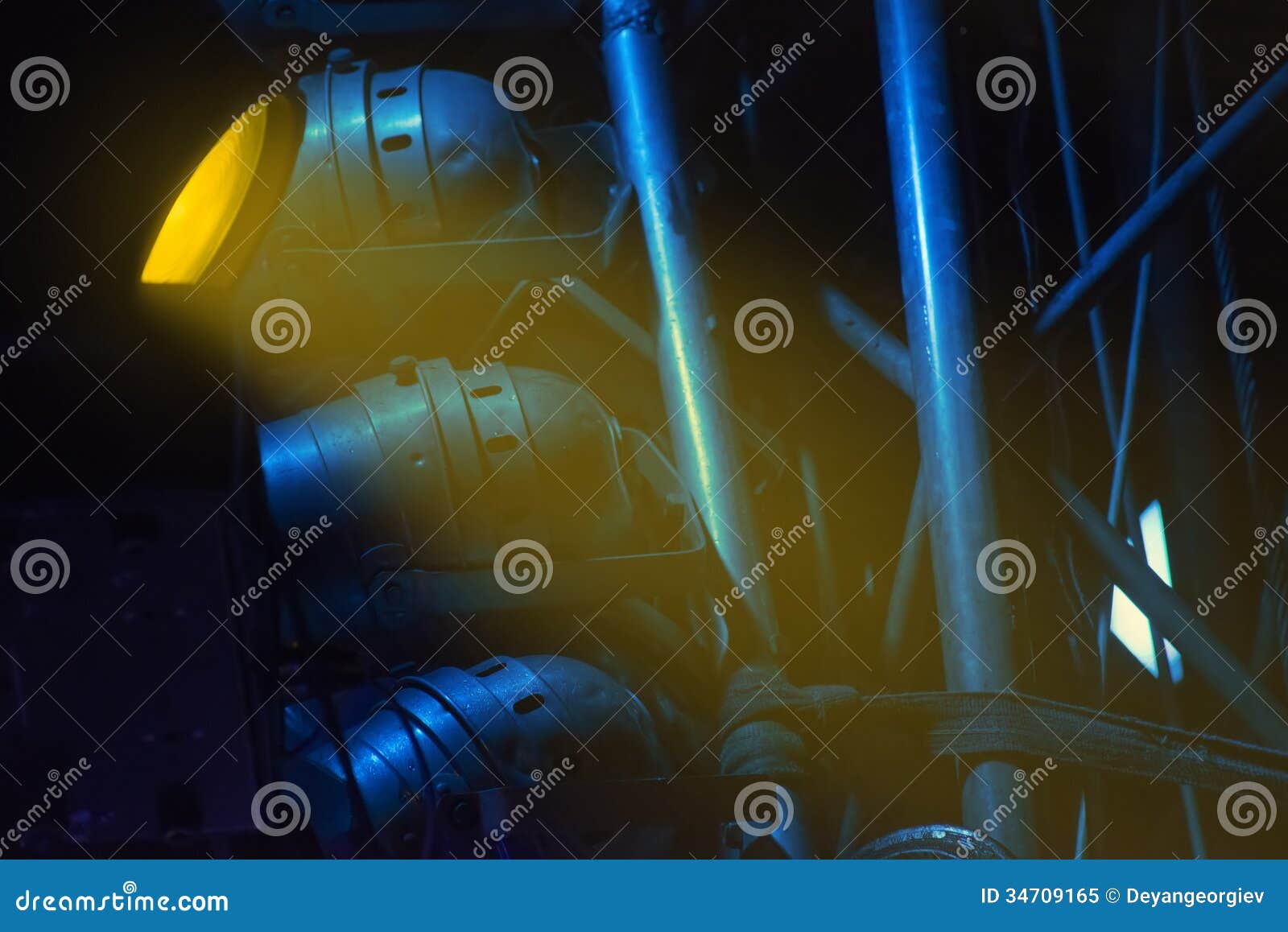 Lights in a circus stock image. Image of indoor, theater - 34709165