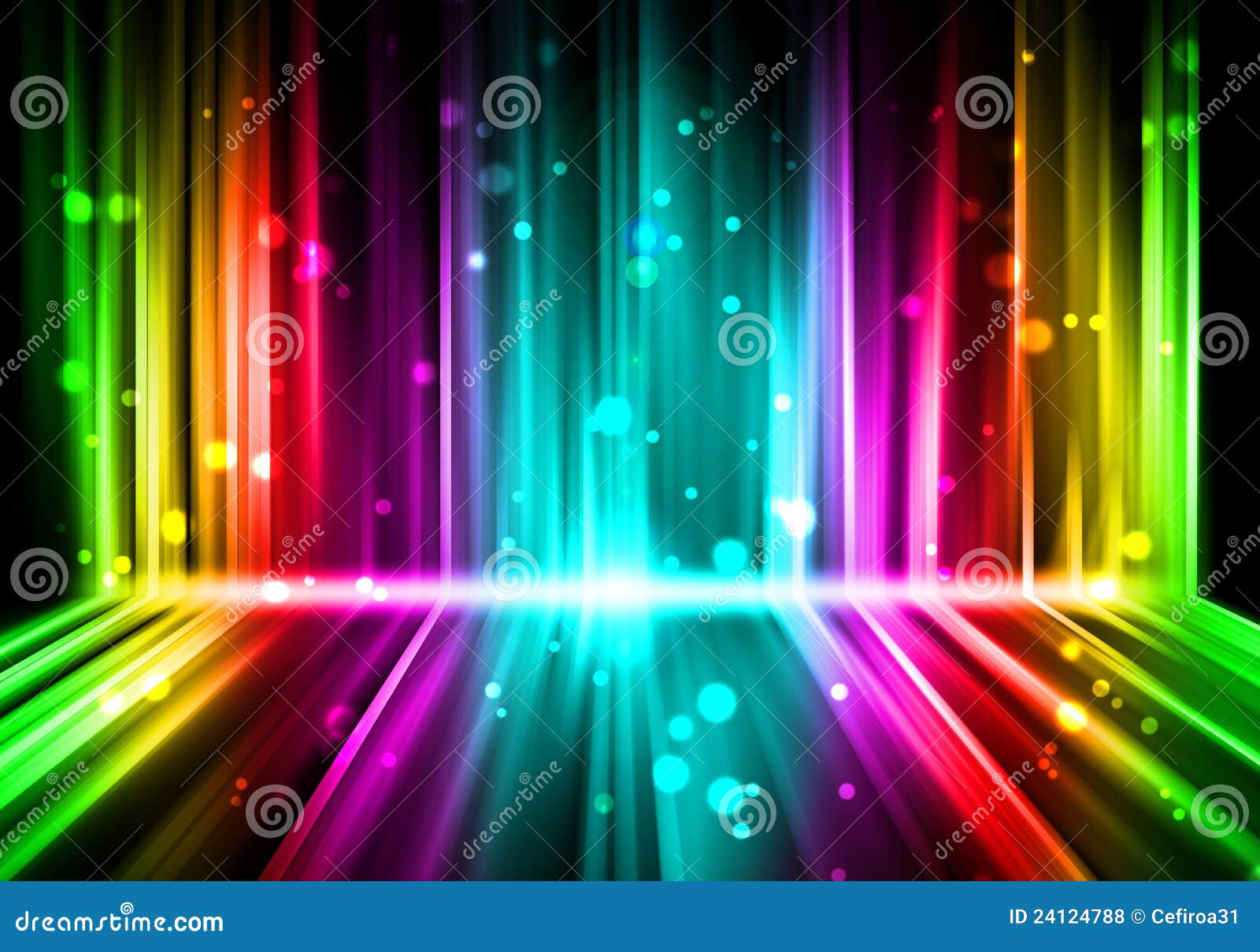 Lights Colorful background stock illustration. Illustration of black ...