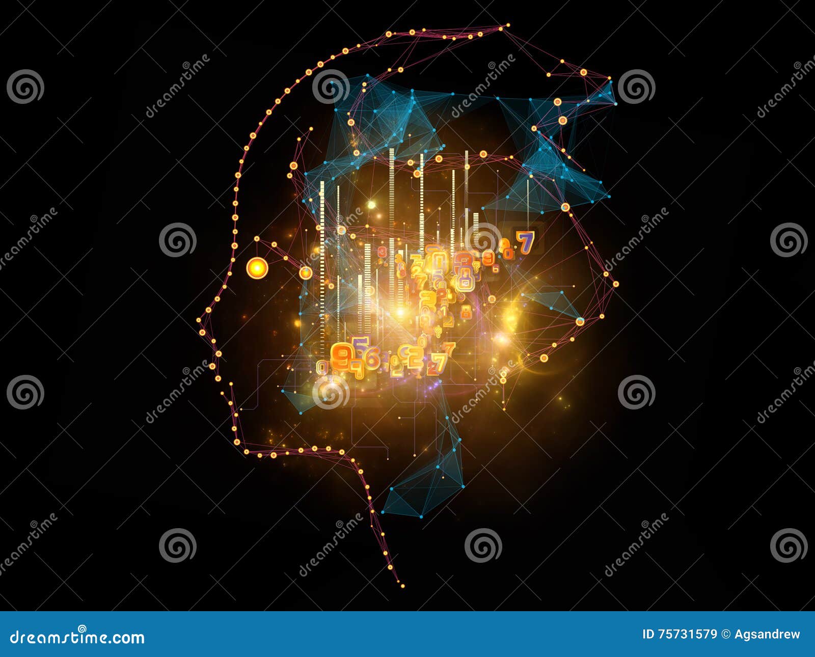 Lights of Connectivity stock illustration. Illustration of ...