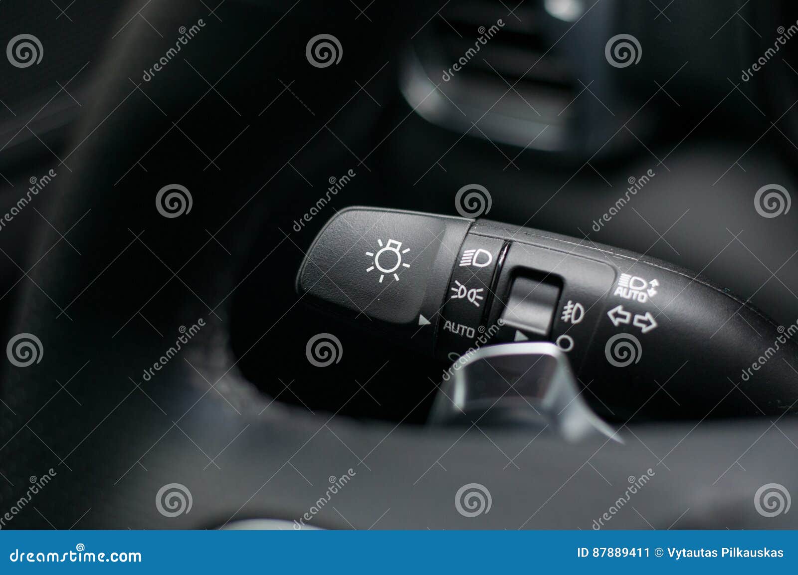 Lights control stock image. Image of automobile, turn - 87889411