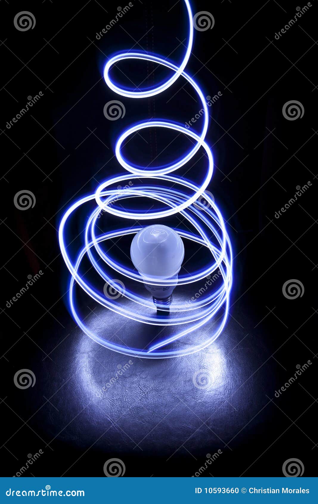 Lights encircling a bulb stock photo. Image of bulb, enclosed - 10593660