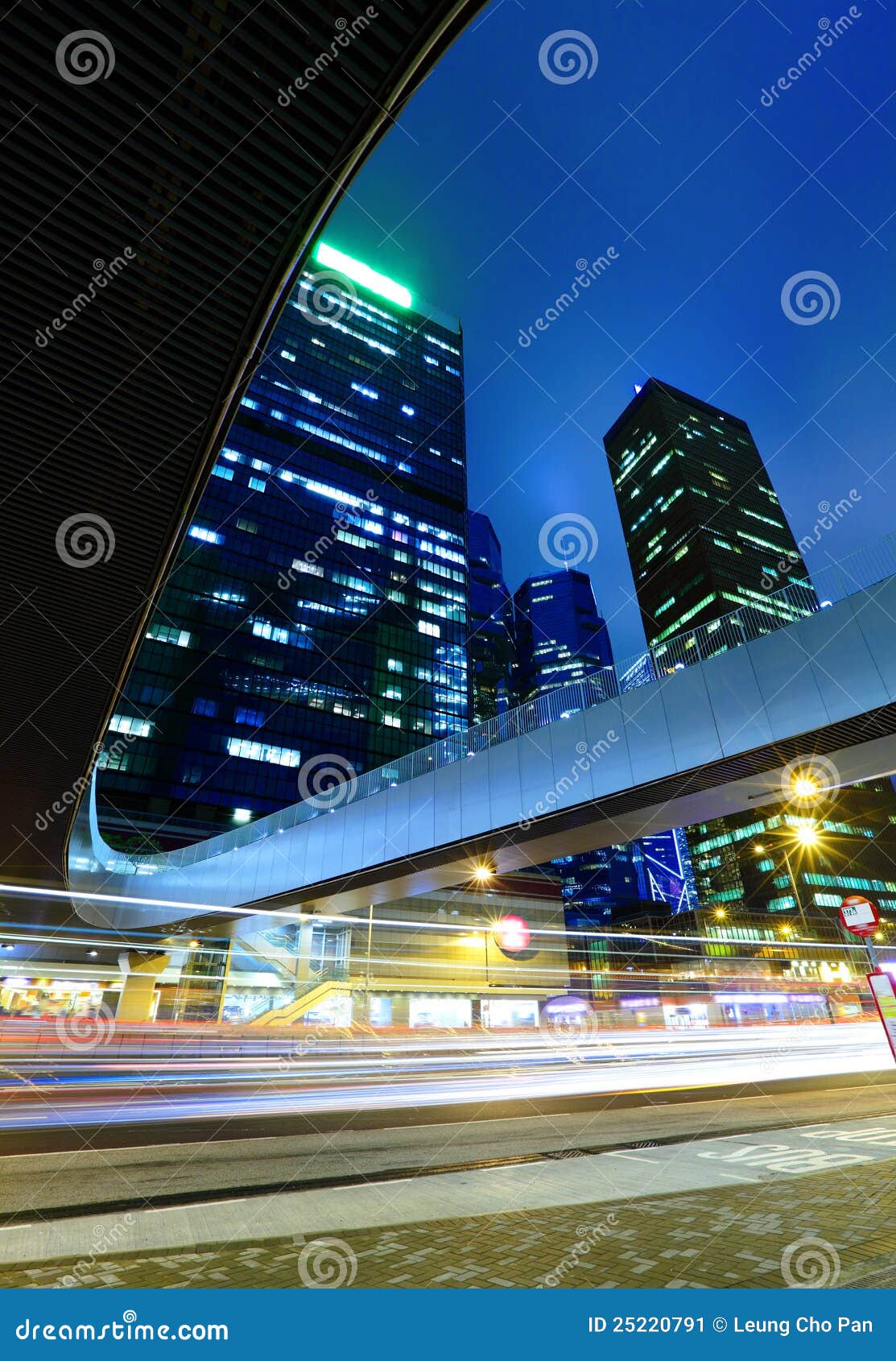 Lights of evening traffic stock image. Image of downtown - 25220791