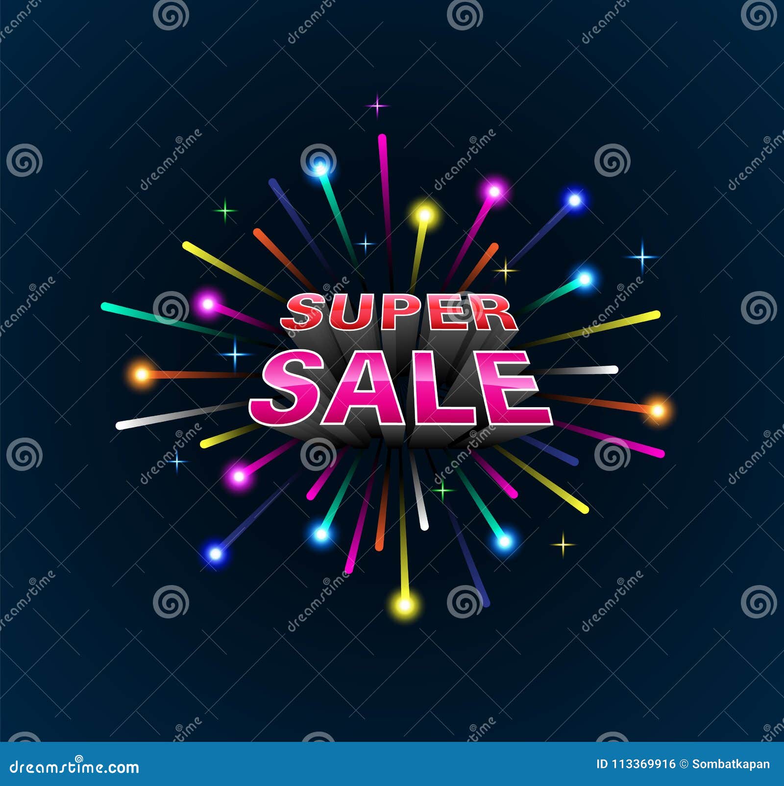 Lights Exploded. Vector Illustration. Stock Vector - Illustration of ...
