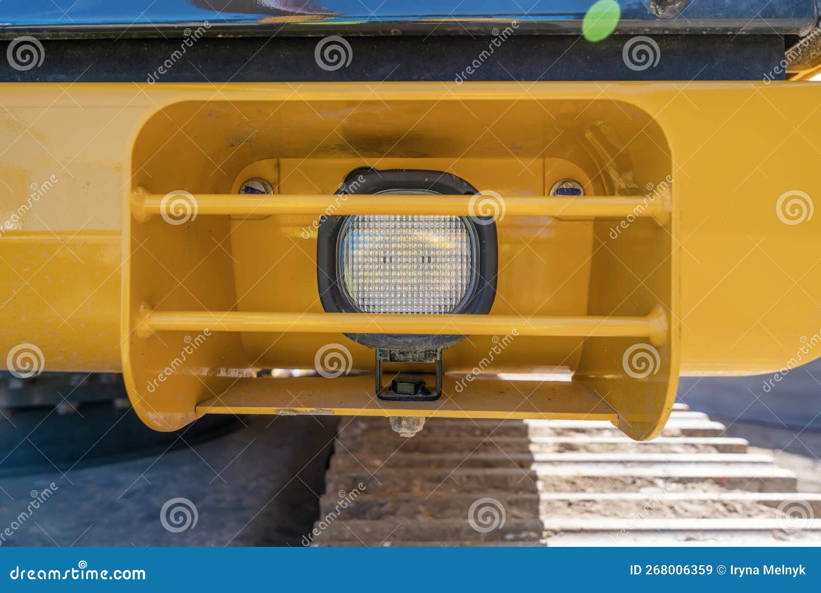 Close Up of Fitted To Excavator Cabin Stock Image - Image of ...