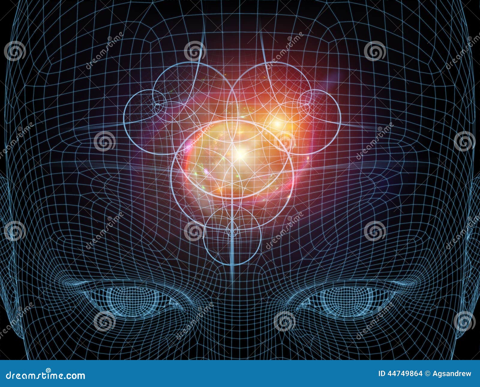 Lights of the mind stock illustration. Illustration of human - 44749864