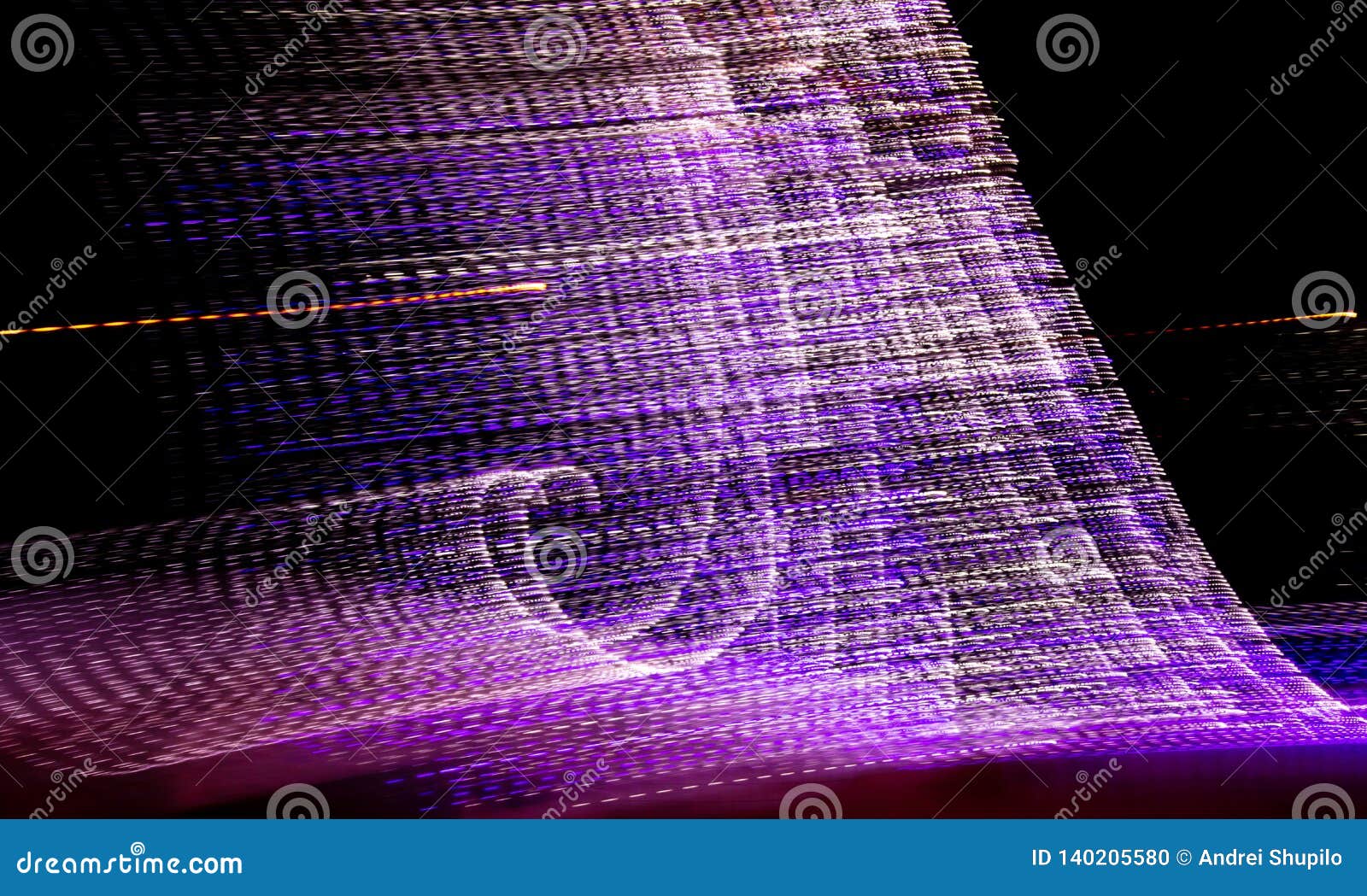 Lights in Motion at Night As an Abstract Background Stock Photo - Image ...