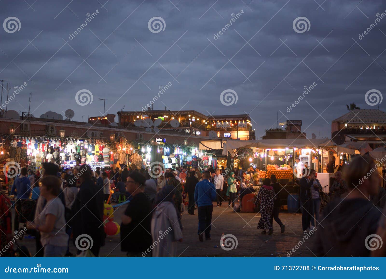 Lights in the Night of Celebration after Ramadan Editorial Stock Photo ...