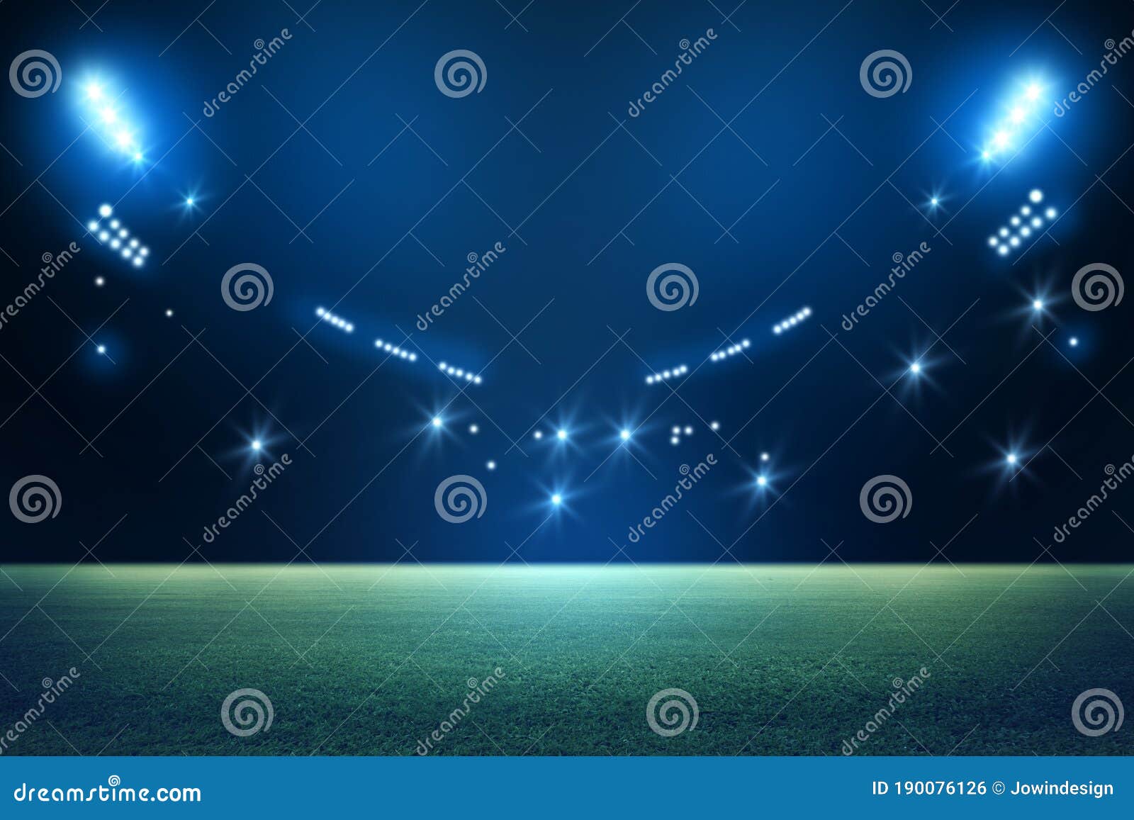 Lights at Night and Stadium Stock Photo - Image of arena, floodlit ...