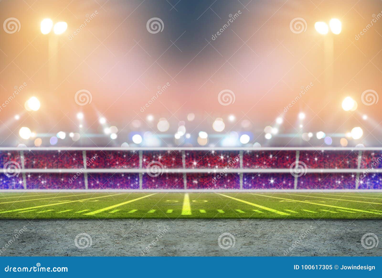 Stadium in lights stock image. Image of flare, ground - 100617305