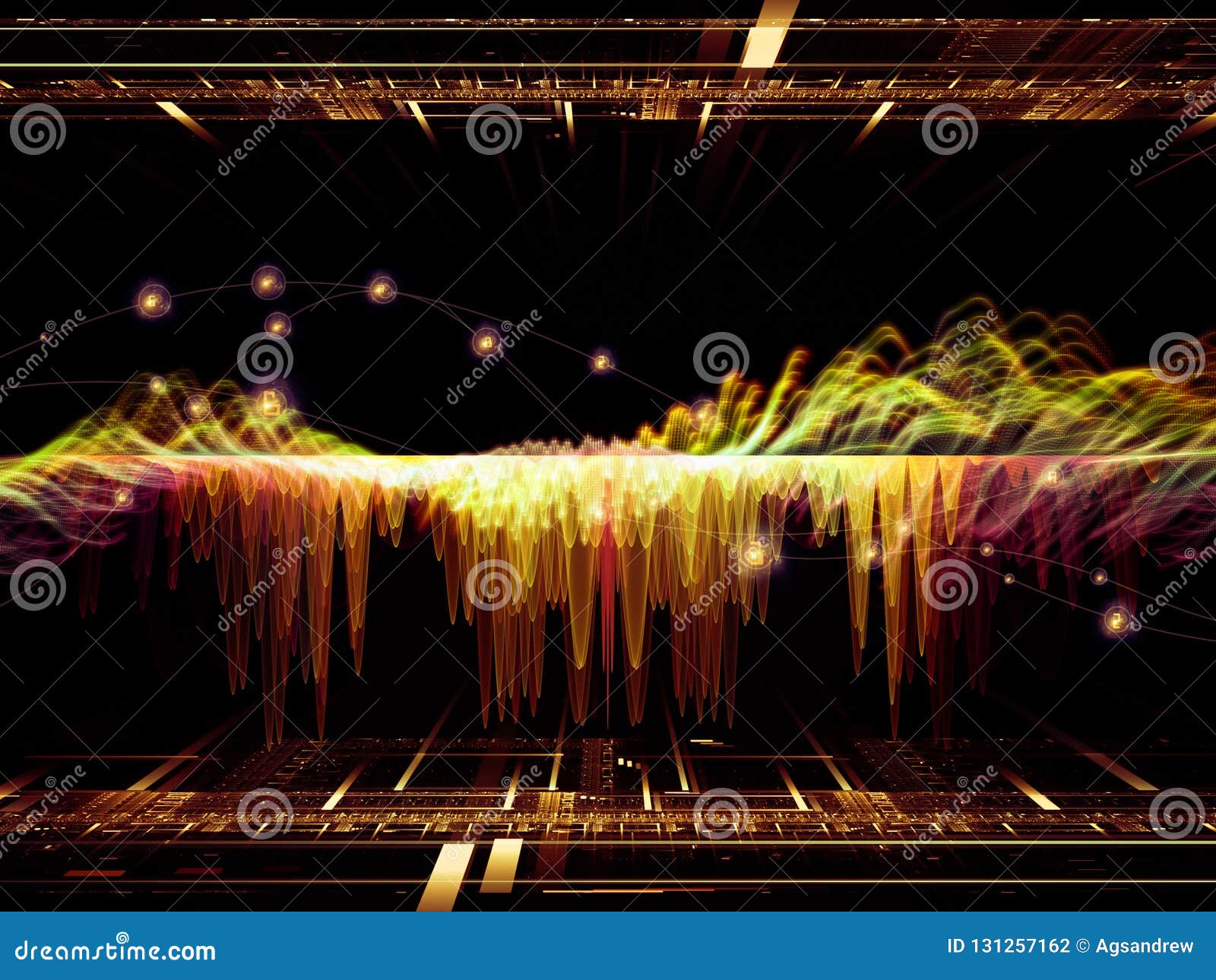 Lights of Oscillation stock photo. Image of color, abstract - 131257162