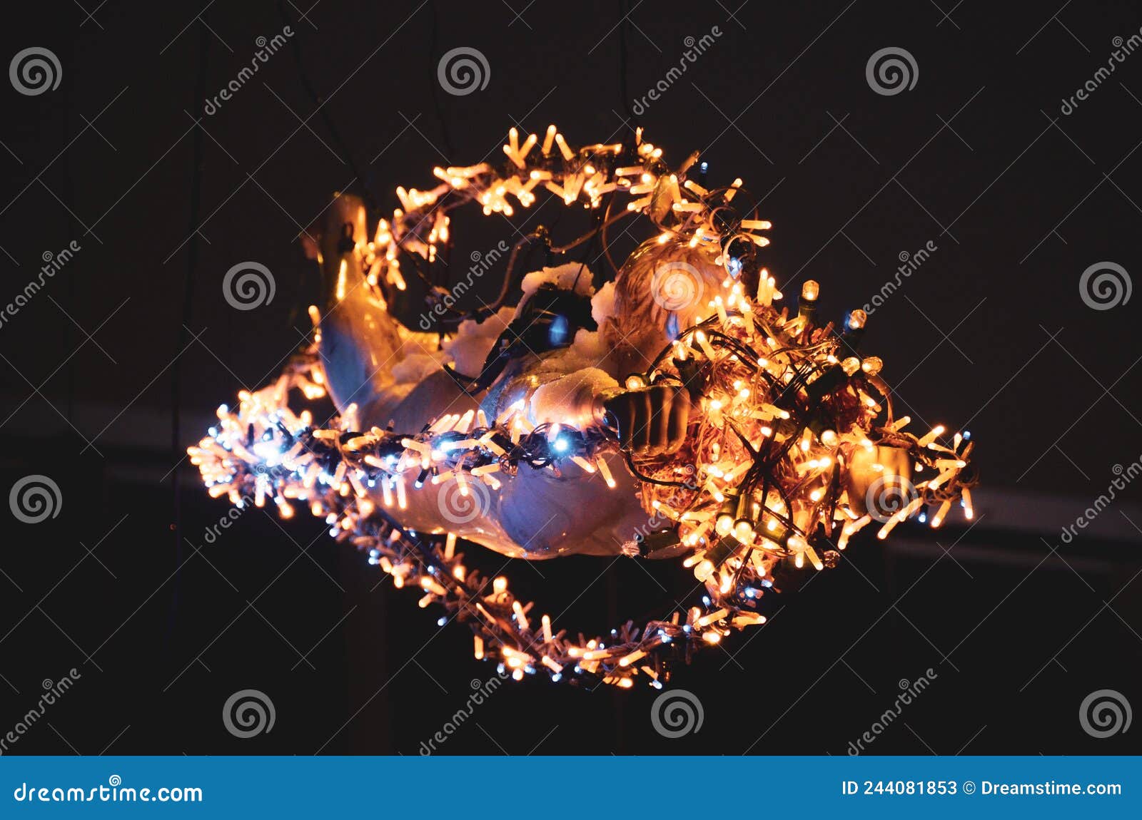 Statue Flying Horse Pegasus A Greek Mythology Figure In An Tropical ...