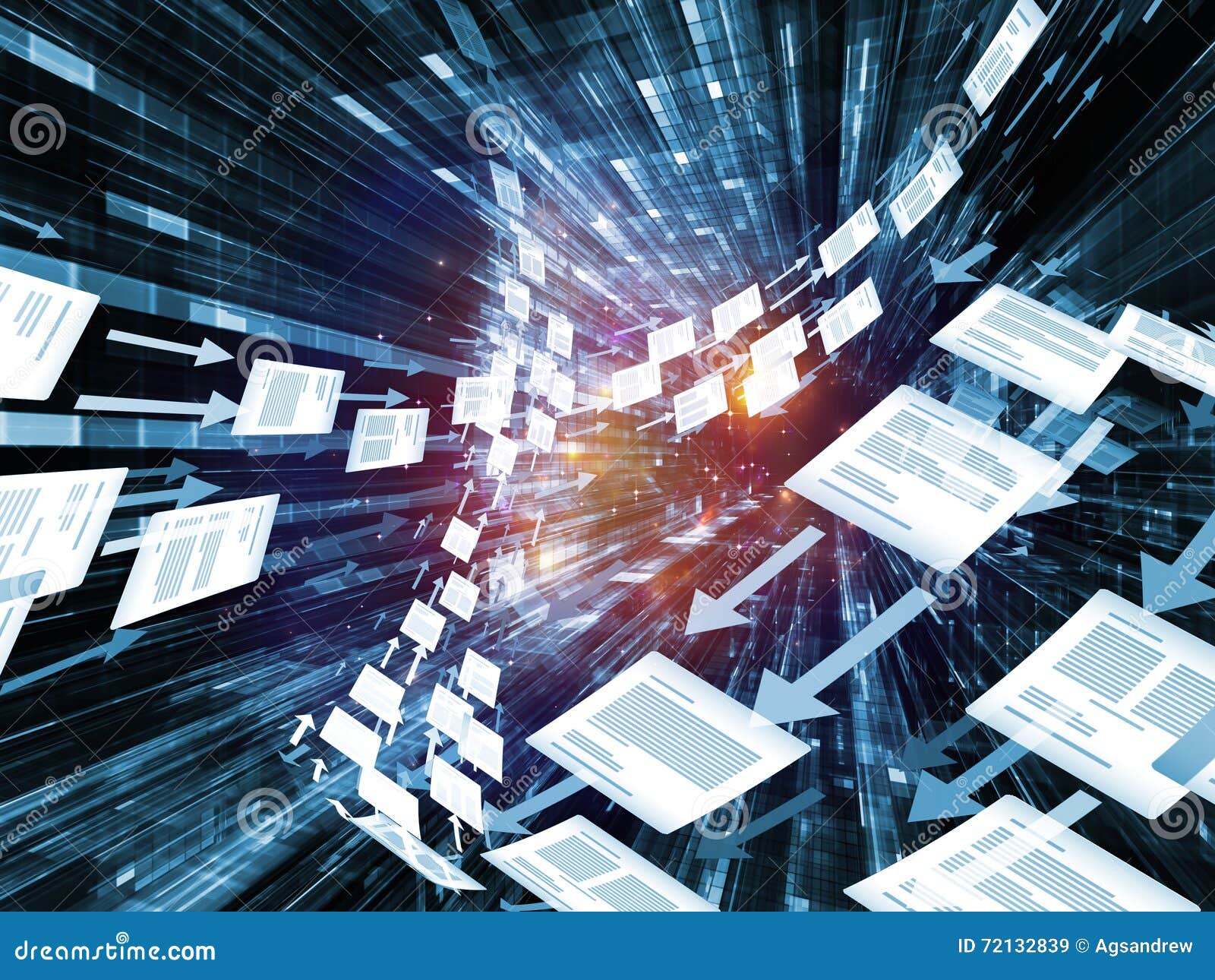 Lights of Paperwork stock image. Image of design, communication - 72132839