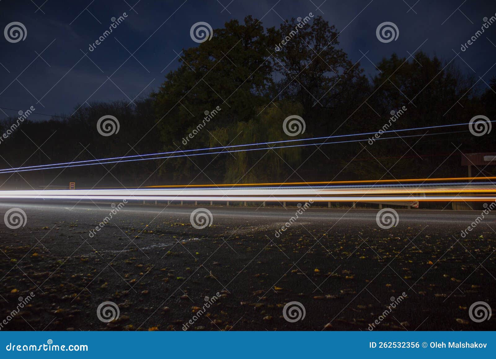 Lights from Passing Cars. Tracer. Stock Photo - Image of blur, cologne ...