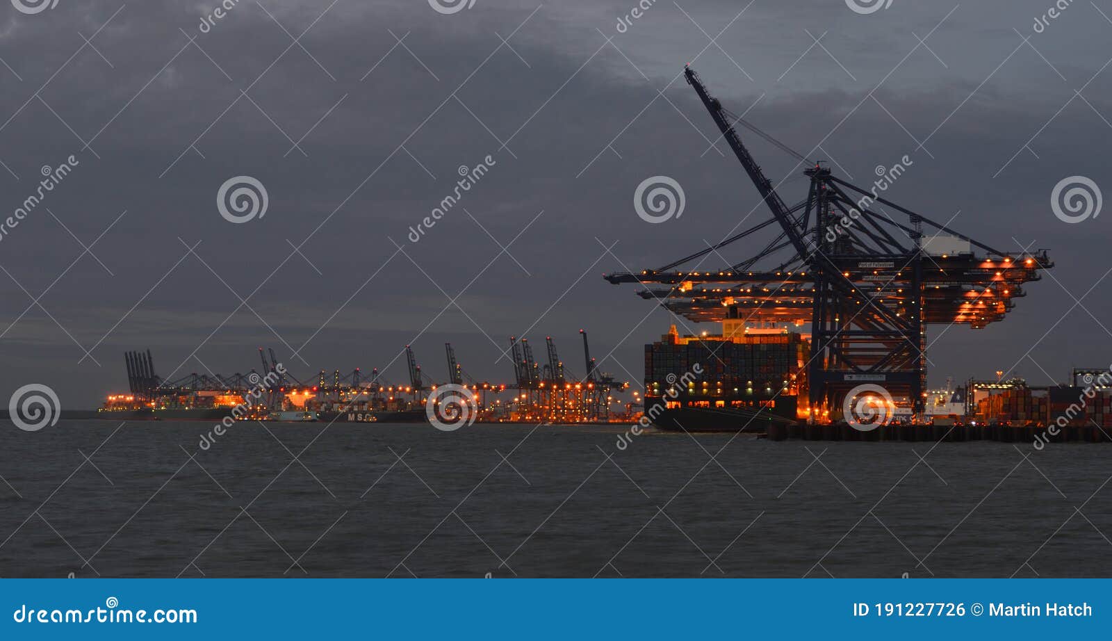 Cranes Loading Containers Royalty-Free Stock Image | CartoonDealer.com ...