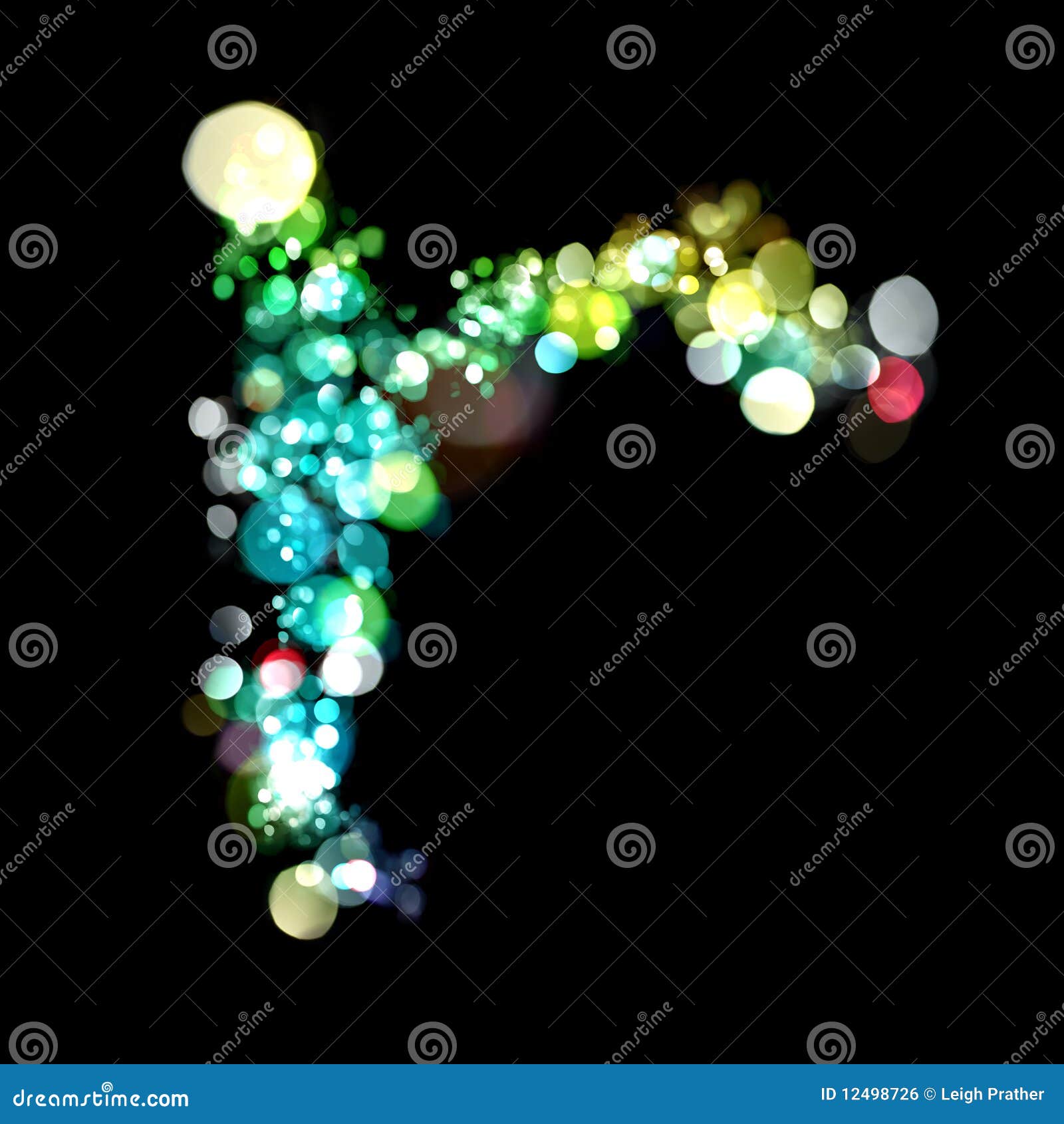 Lights in the Shape of Letters Stock Illustration - Illustration of ...