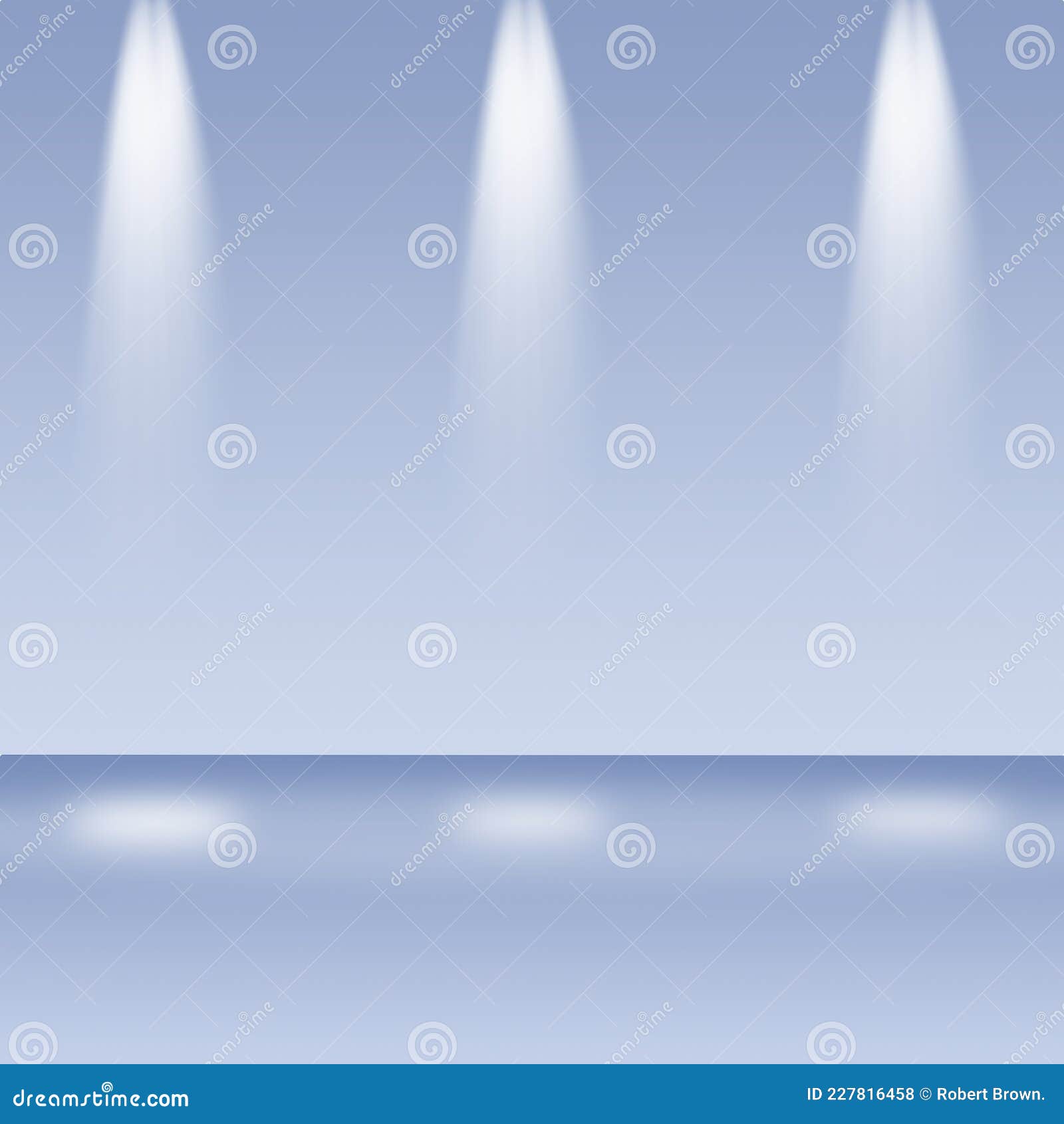 Lights Shining Down on Stage or Presentation ,mock Up for Presenting ...