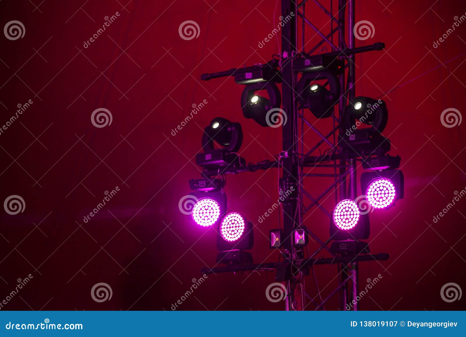 Lights on the stage stock image. Image of spotlight - 138019107