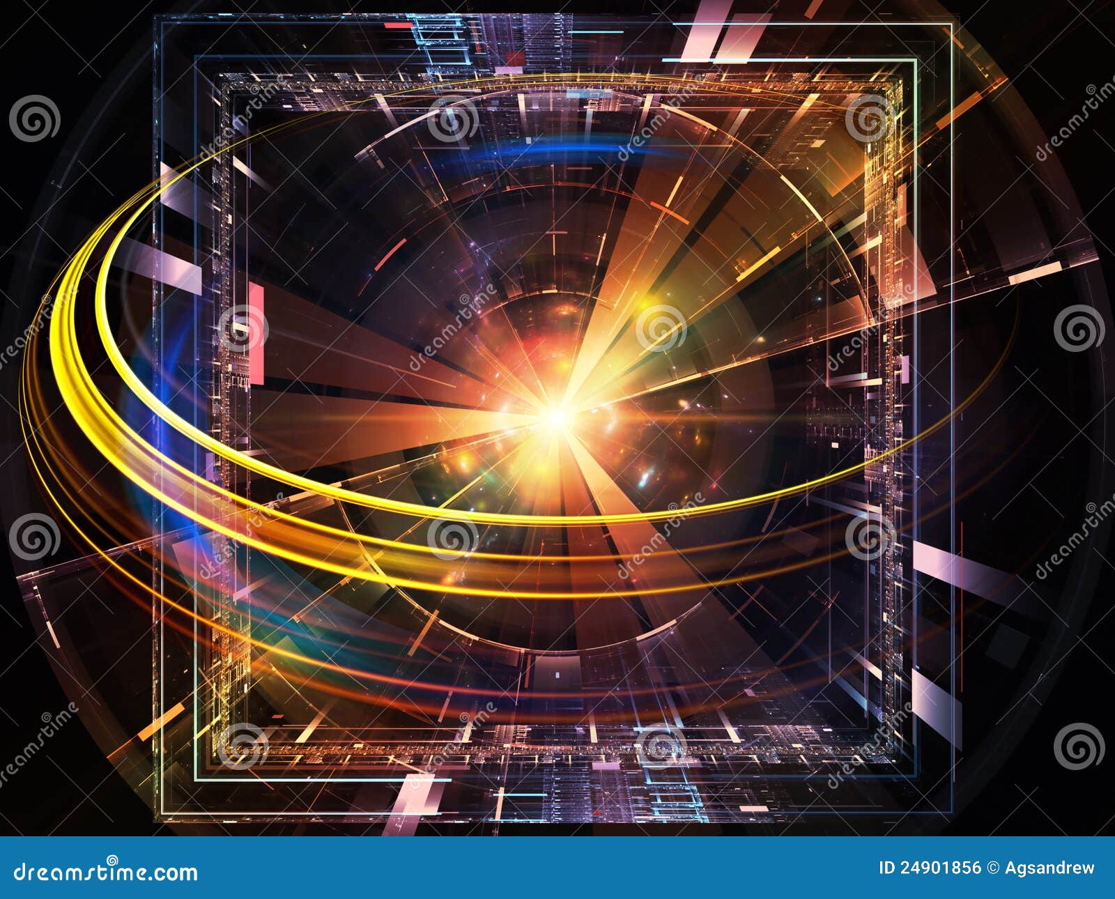 Lights of technology stock illustration. Illustration of bright - 24901856