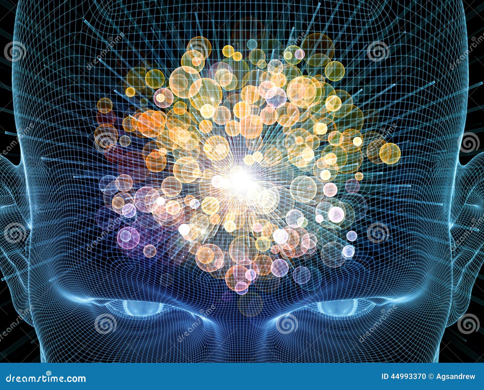 Lights of Thought stock illustration. Illustration of math - 44993370