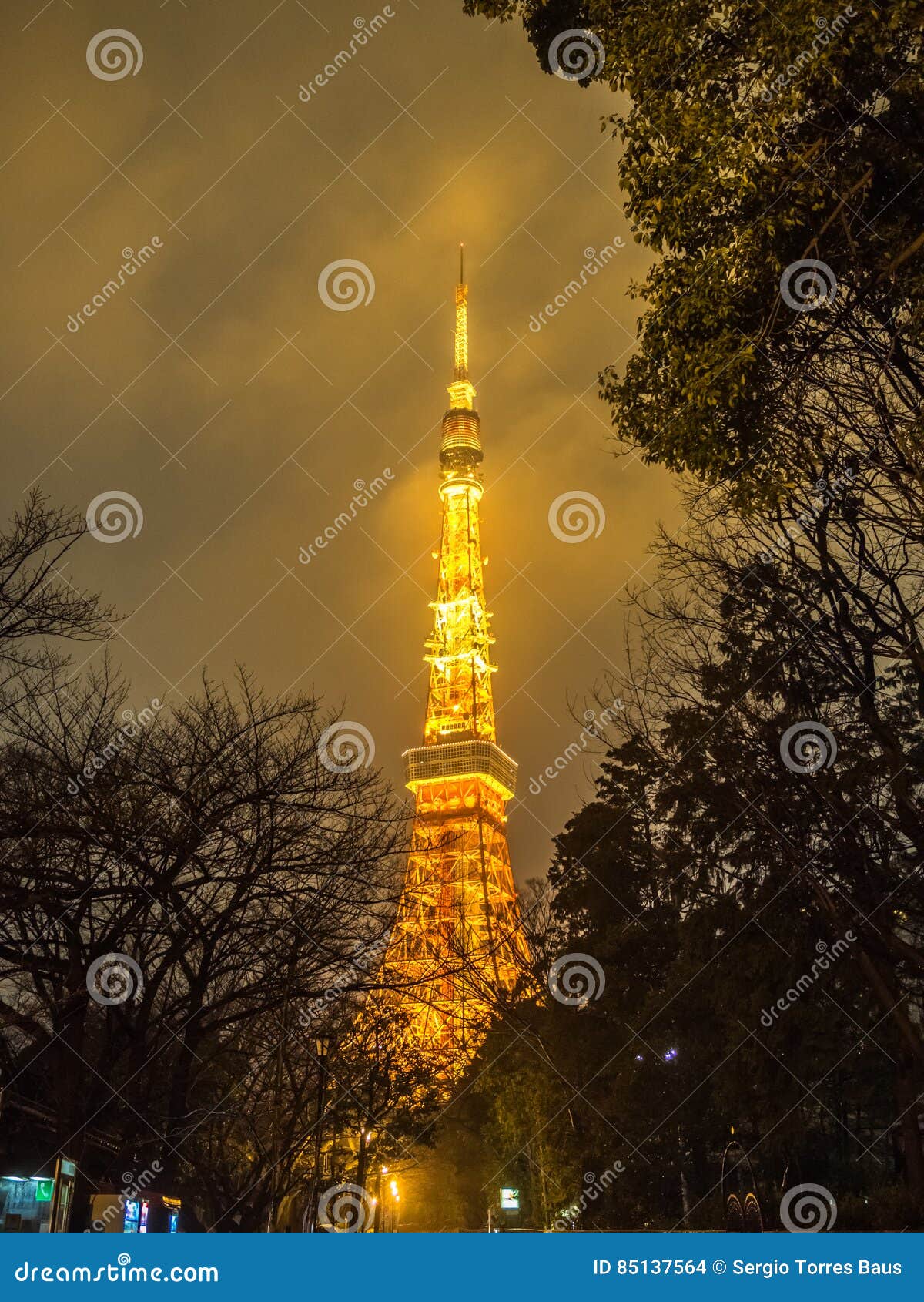 The Lights of the Tokyo Tower Editorial Stock Image - Image of japan ...