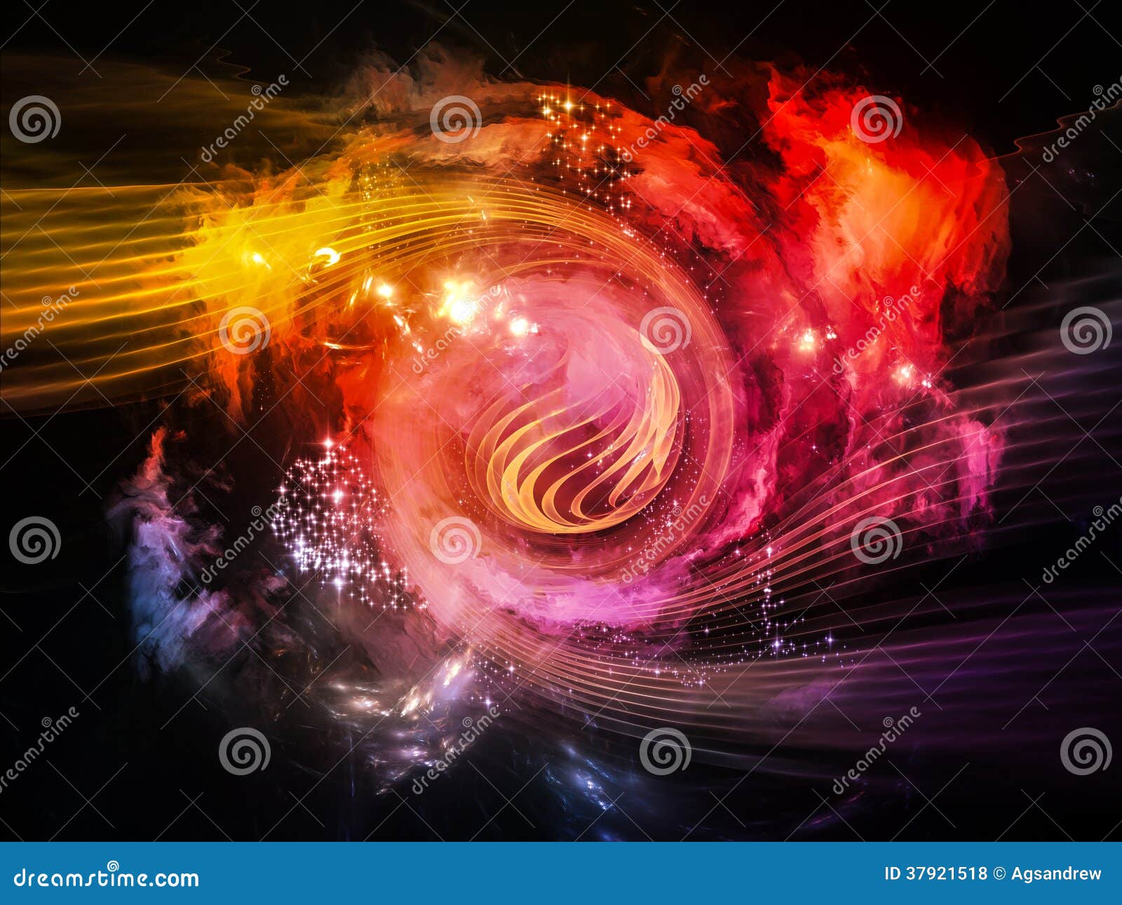 Lights of Vortex stock illustration. Illustration of creation - 37921518